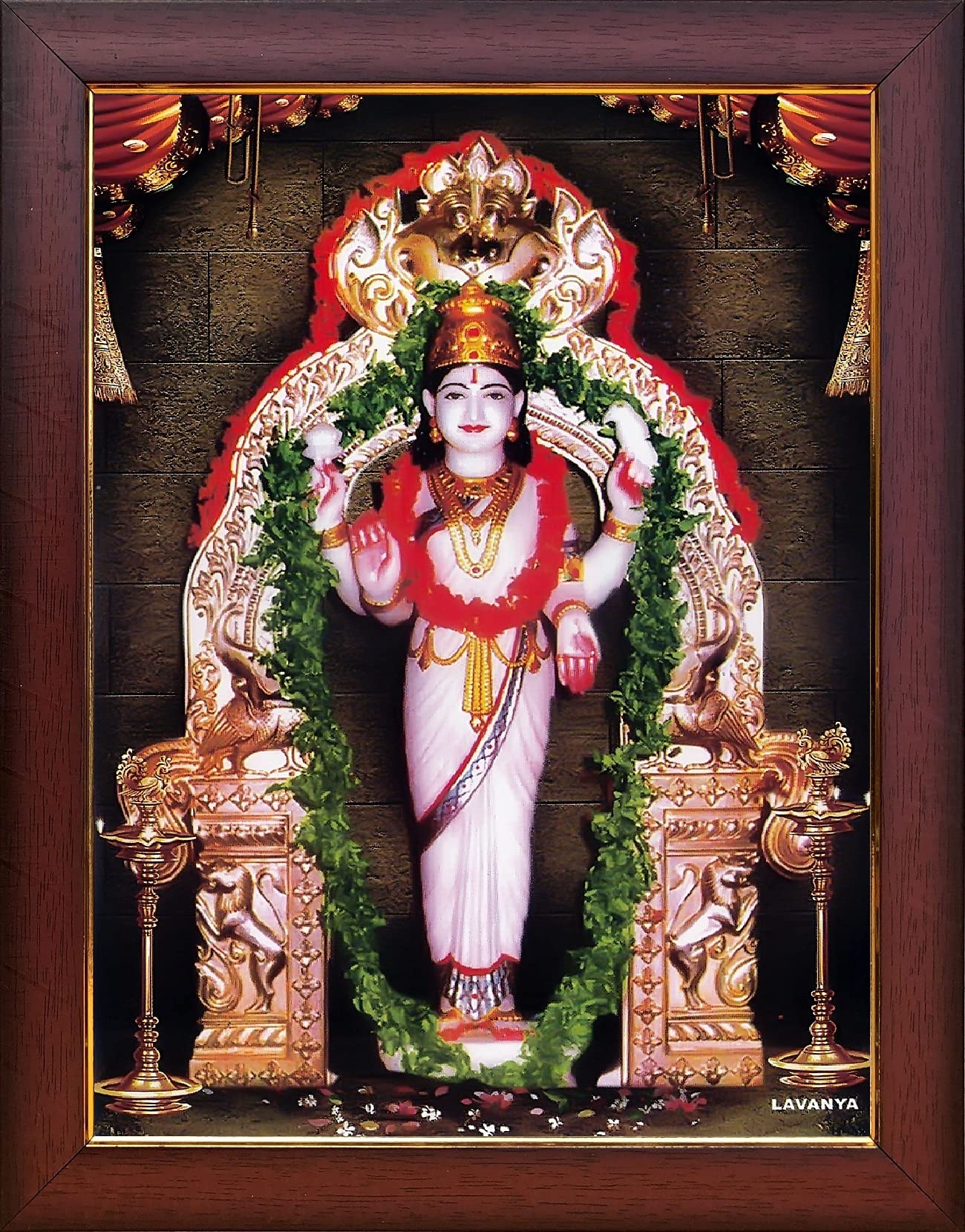 Buy Garuda Photos - Goddess Sri Vasavi Kanyaka Parameshwari Photo Frame With Stand ( Vasavi ...