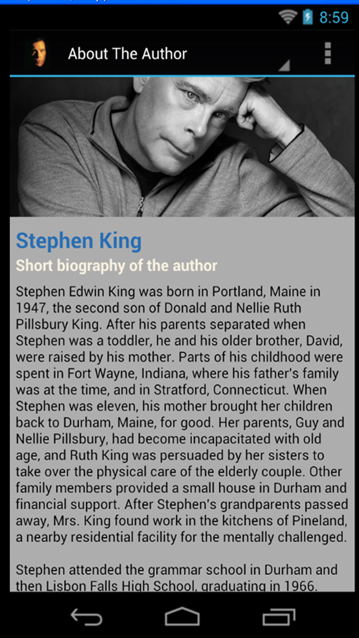 Stephen King - King Of Horror - App on the Amazon Appstore