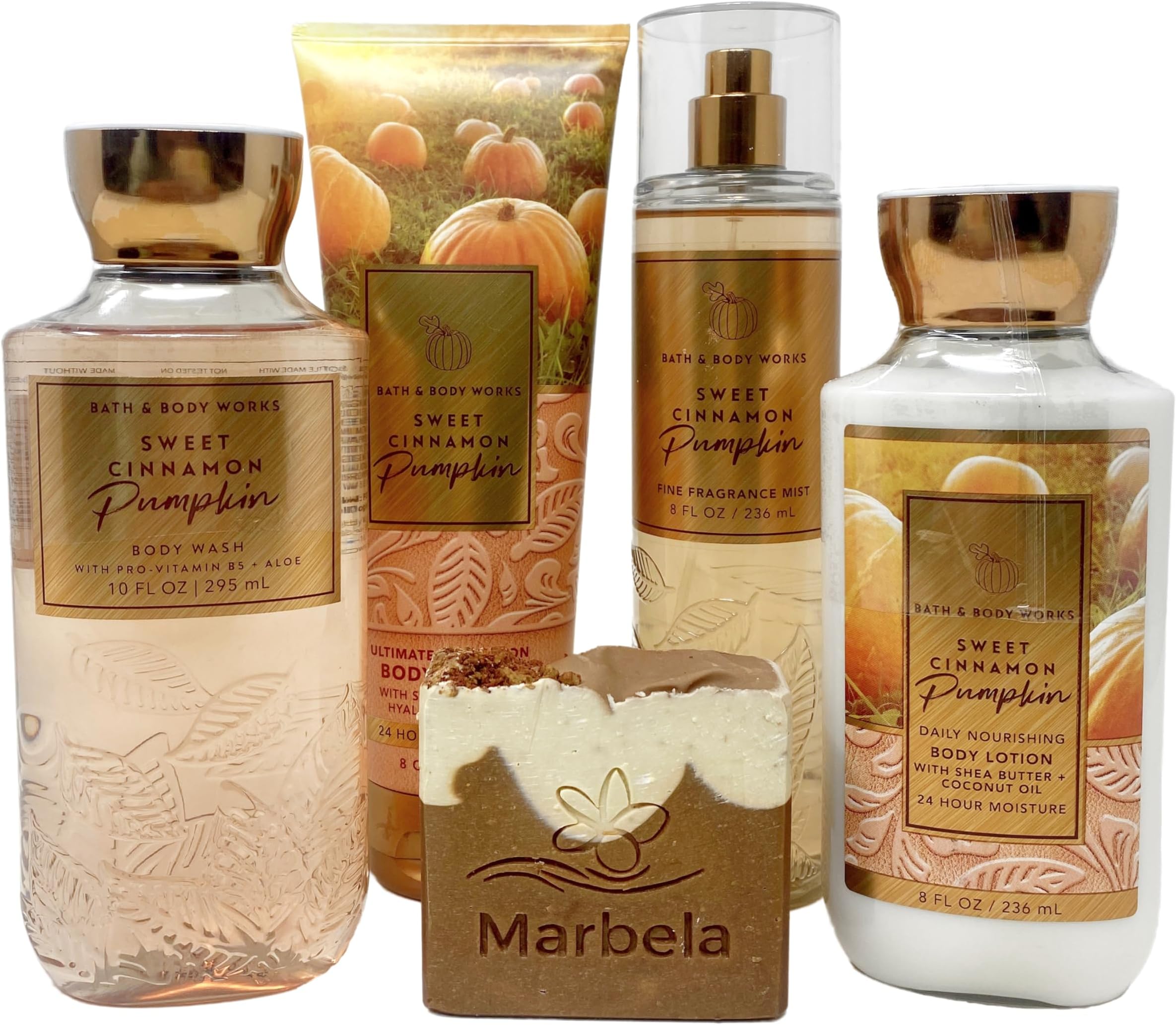 Amazon.com : Bath & Body Works Sweet Cinnamon Pumpkin Gift Set- Fine ...