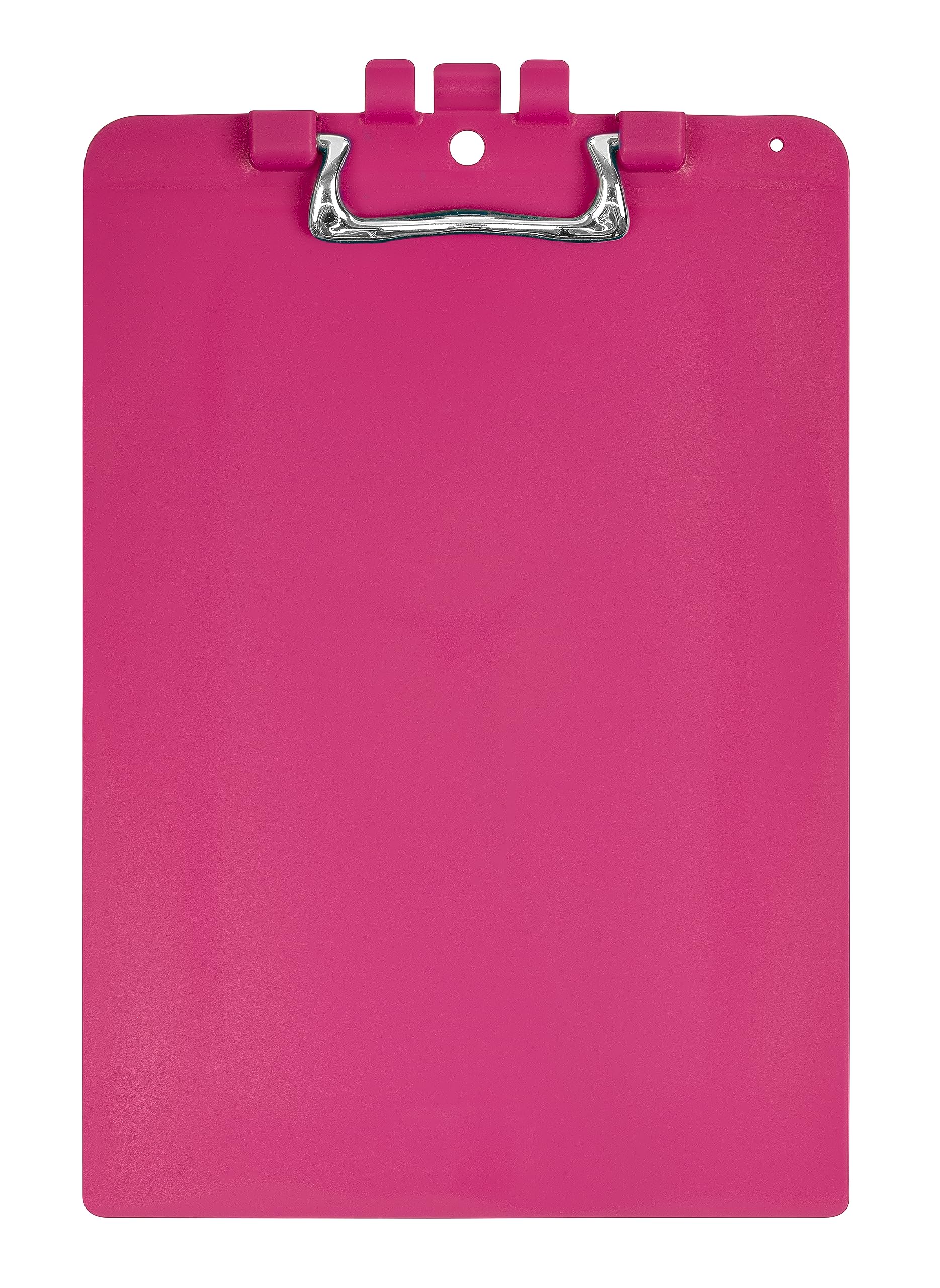 Snopake A4 Pink Clipboard with Pen Holder, Heavy Duty Ergonomic Metal ...