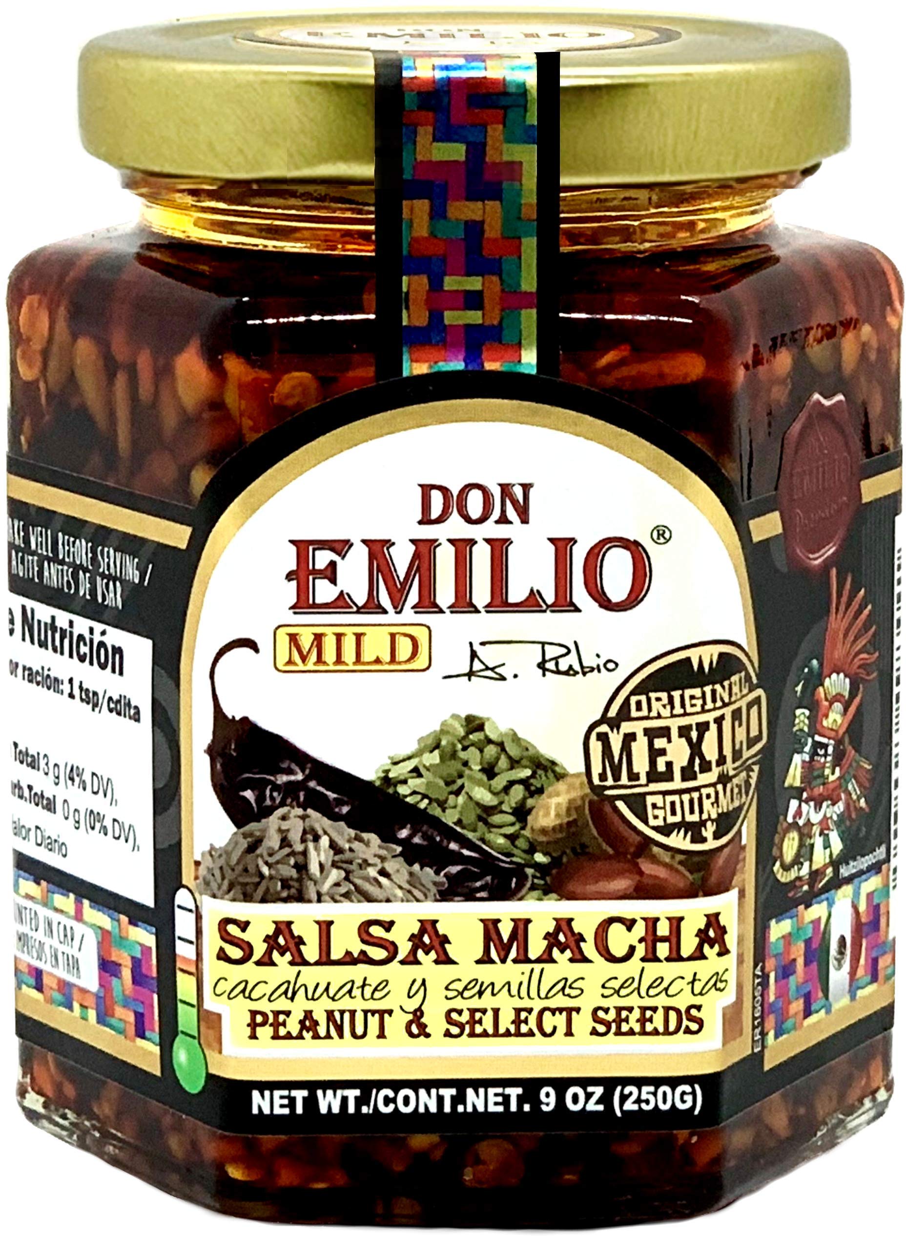 Amazon.com : Don Emilio Salsa Macha Premium with Select Seeds 9 oz ...