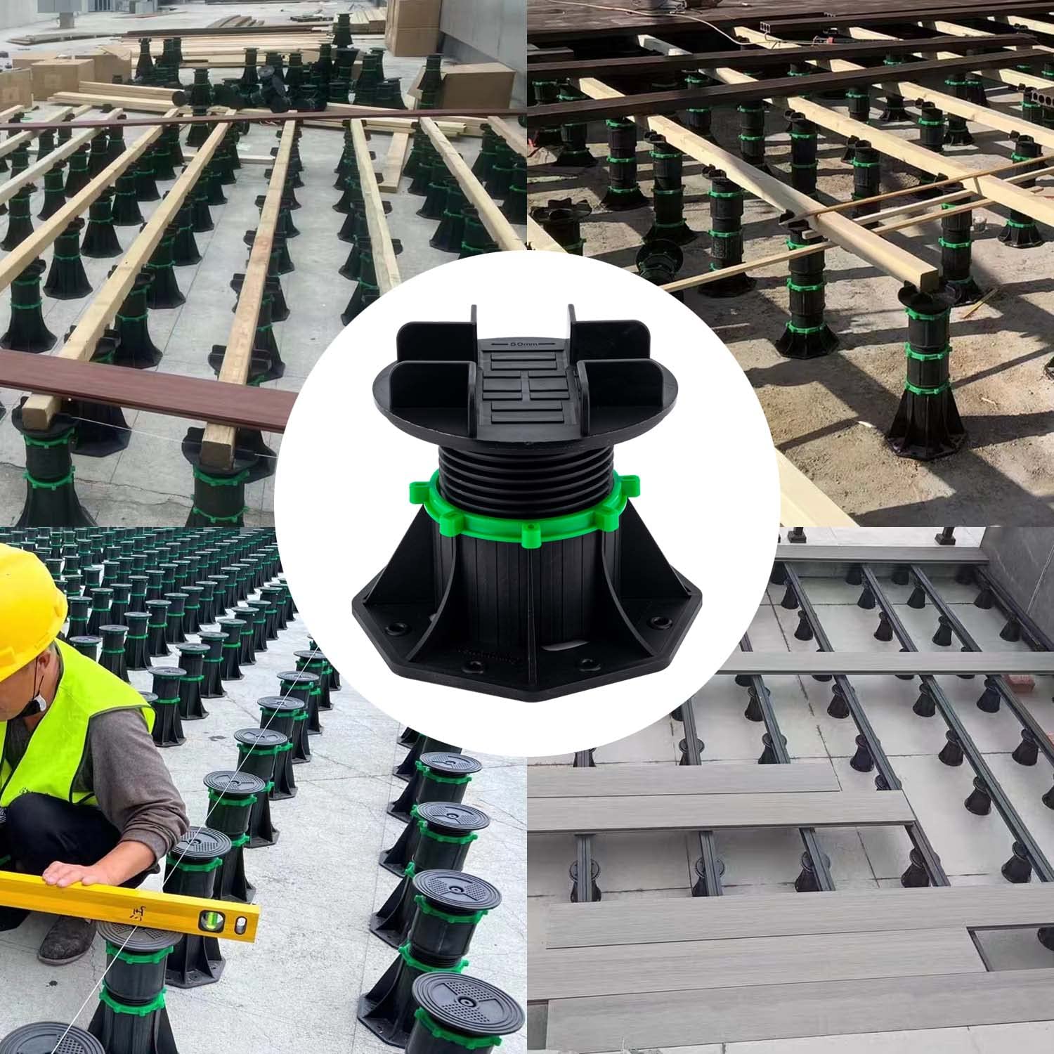 Snapklik.com : PHLKJL 8Pack Adjustable Plastic Pedestal Paver,Floor ...
