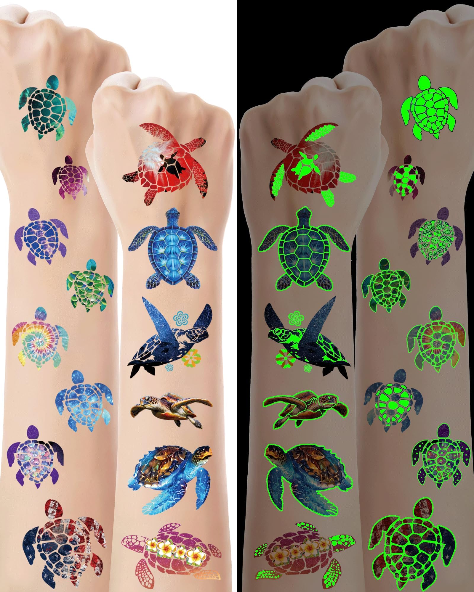 Amazon.com : Turtle Temporary Tattoos Turtle Party Decorations - Under ...