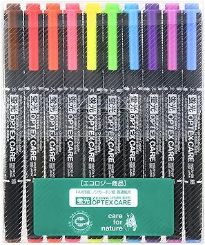Amazon.com: ZEBRA WKCR1-10C Highlighter, Optex Care, 10 Colors : Office Products
