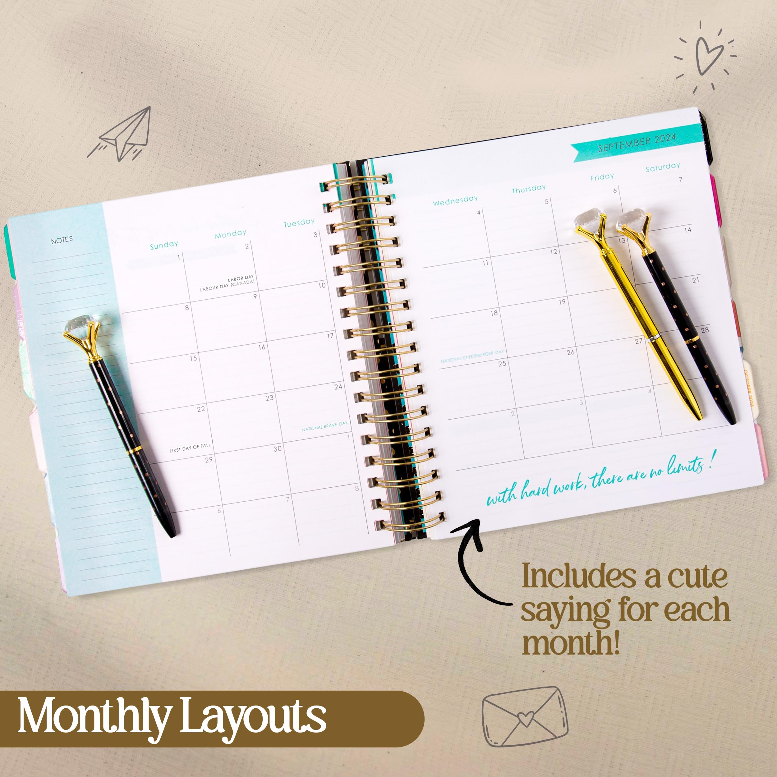 Snapklik.com : Votum 18-Month Day Large Planner, 2024-2025, Daily ...