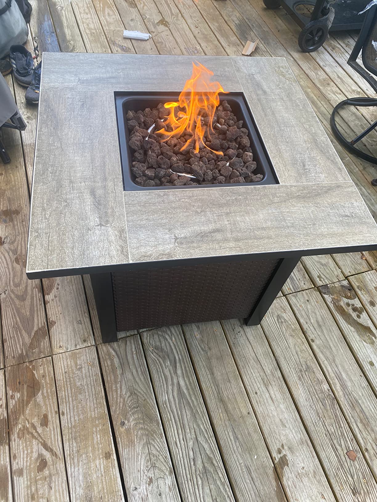 $37/mo - Finance Yangming Propane Fire Pit Table, 30 Inch 50,000 BTU ...
