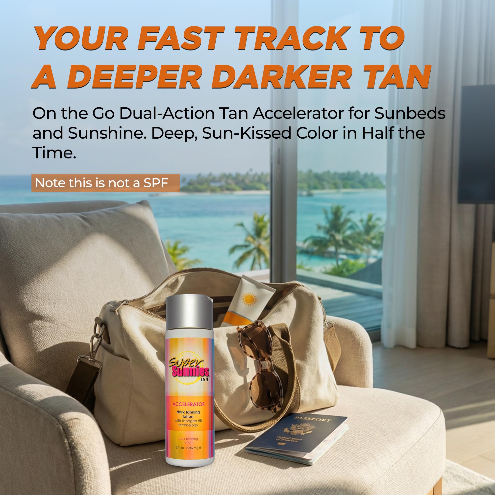 Snapklik.com : Super Sunnies Tan Accelerator For Outdoor And Indoor Tanning