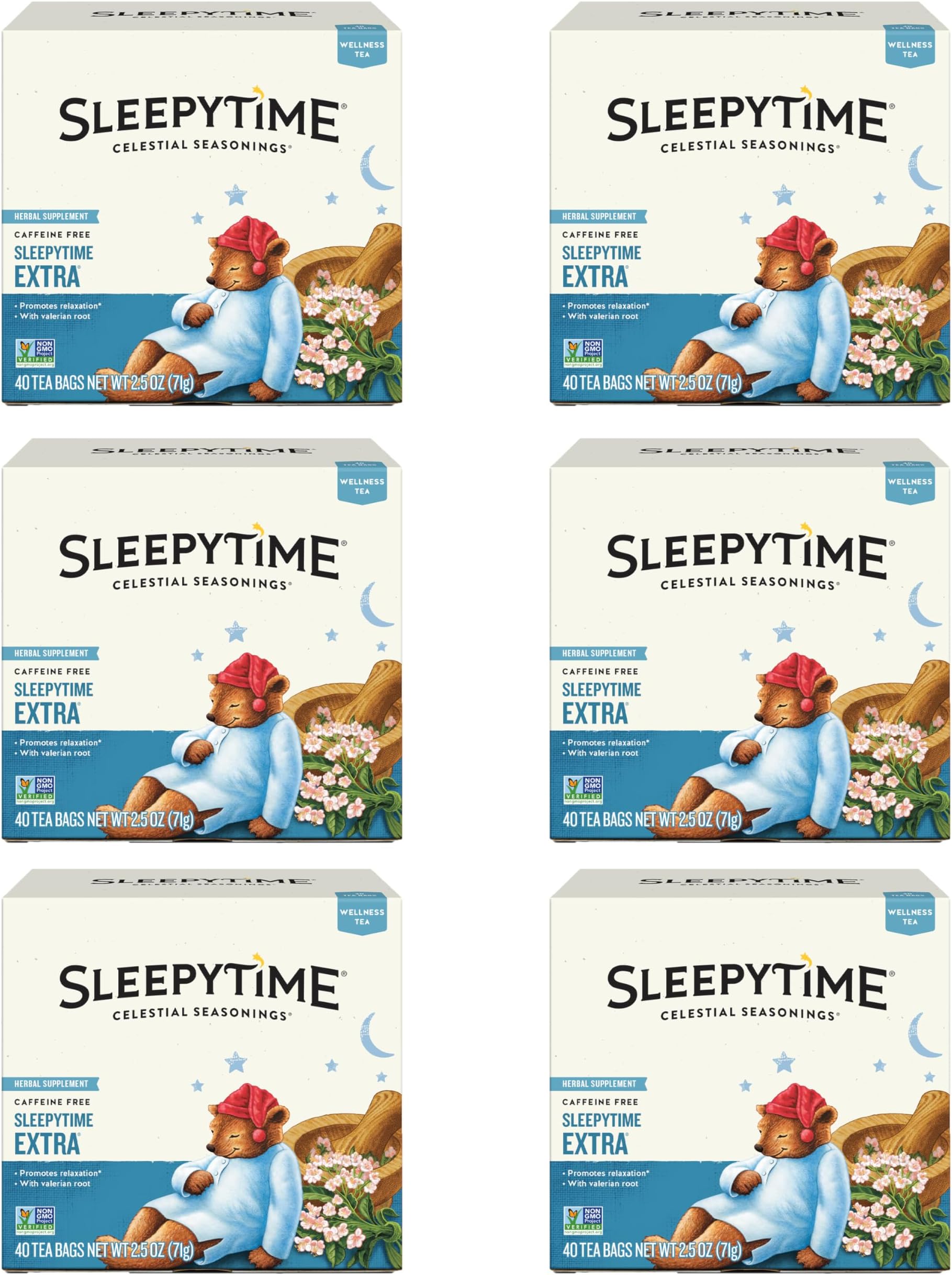 Amazon.com : Celestial Seasonings Sleepytime Wellness Extra Tea ...