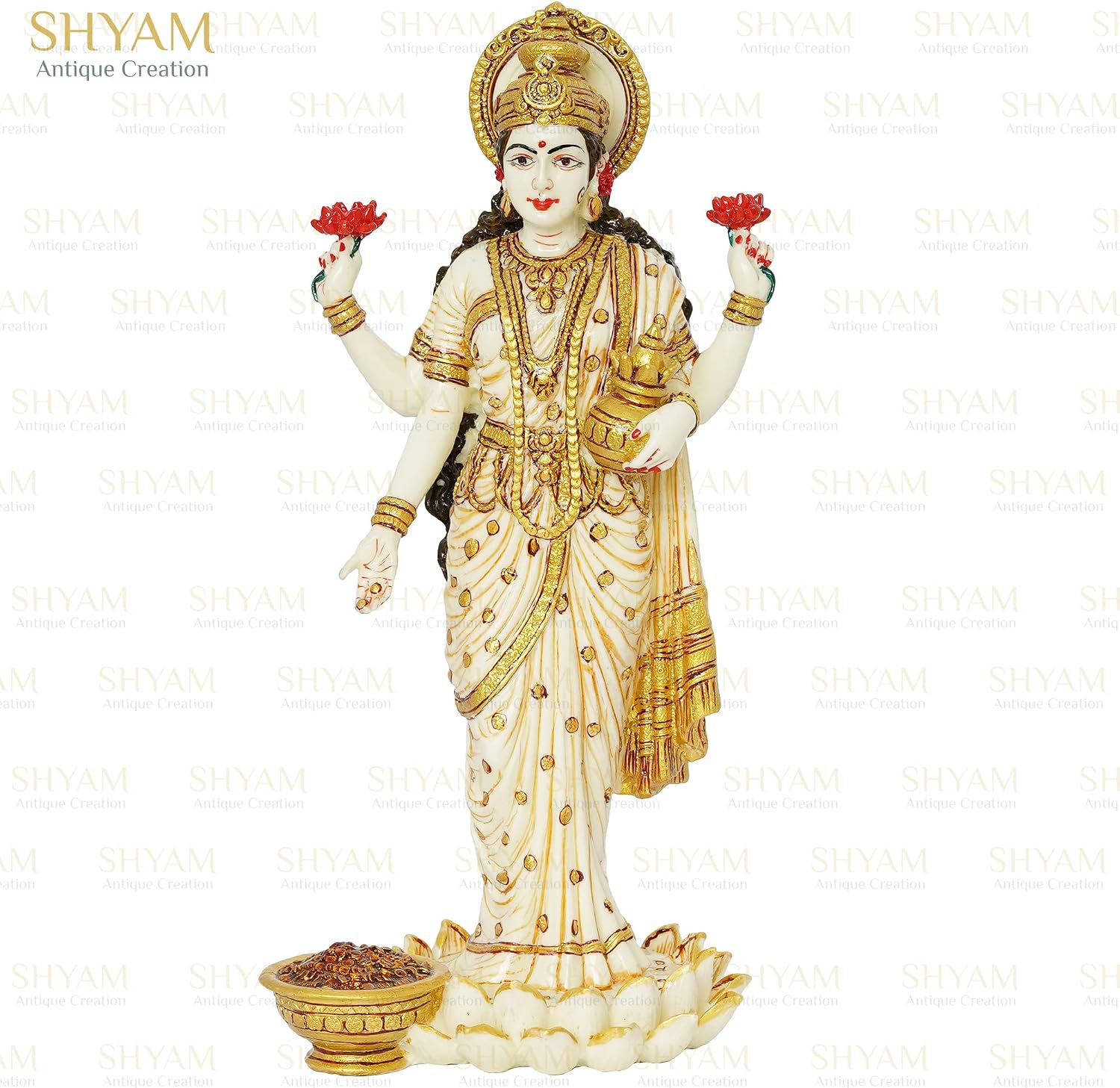 10 Standing Goddess Lakshmi Idol Maa Laxmi Blessing Philippines | Ubuy