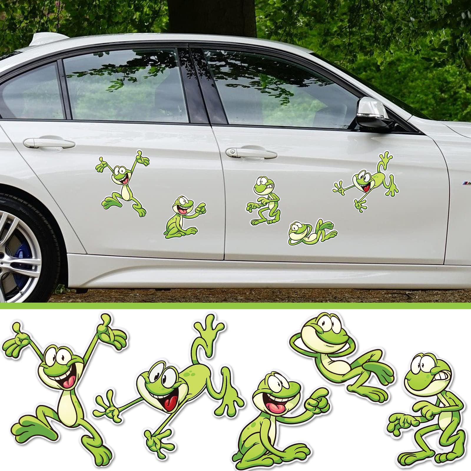 Amazon.com - 5 Pieces Frog Car Magnetic Magnets and Decals Refrigerator ...