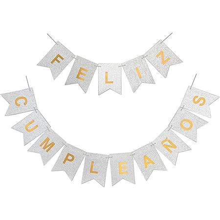 Amazon.com: WeBenison Feliz Cumpleaños Banner / Fiesta Theme Happy ...