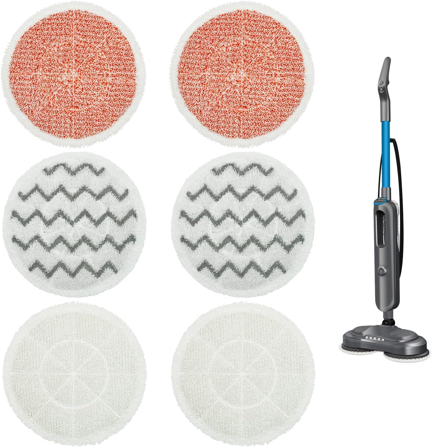 Amazon.com - 6 Pack 3897A Rotating Mop Pads Compatible with Bissell ...