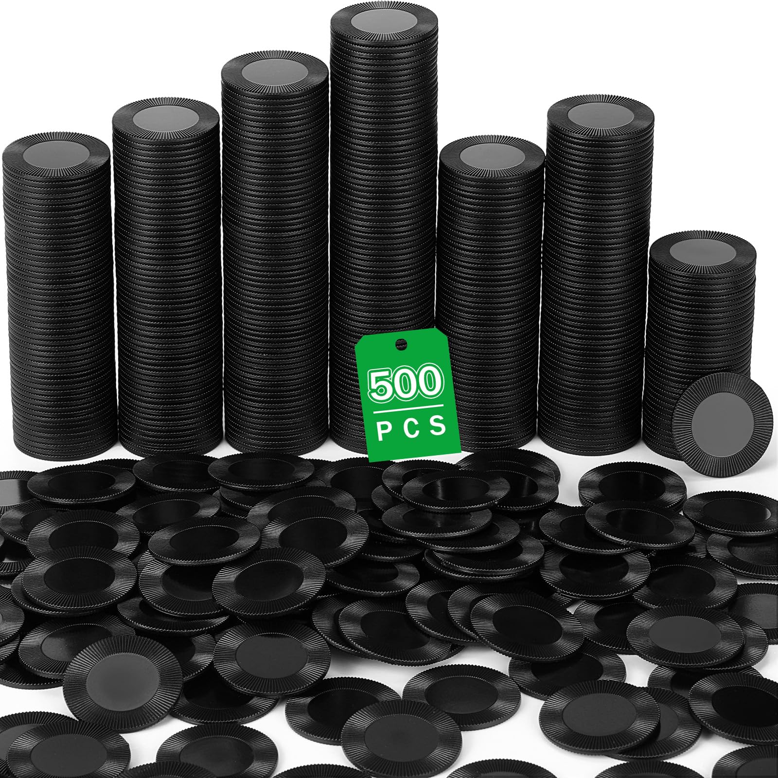 Amazon.com: Leitee 500 Pcs Plastic Poker Chips Bulk 38 mm Lightweight ...