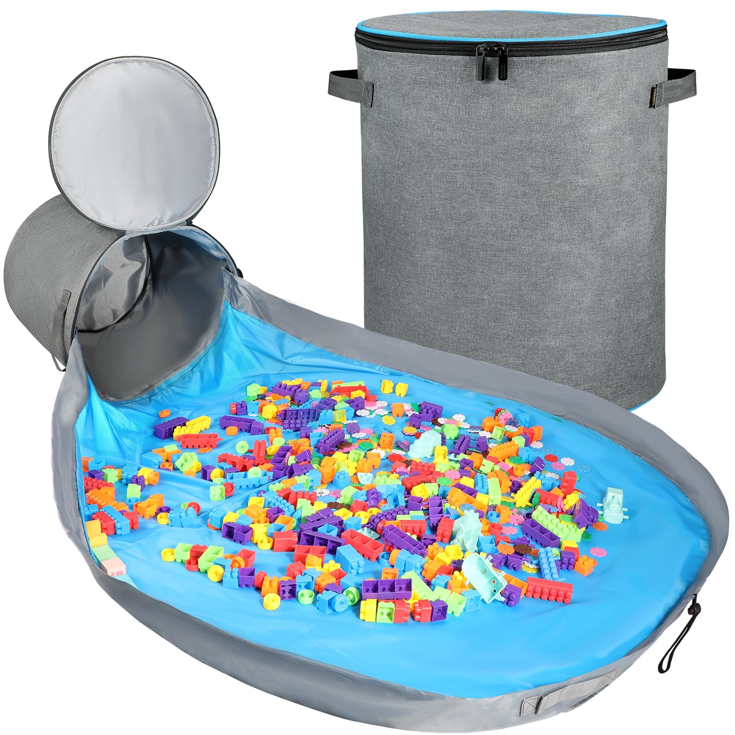 Amazon.com: LANDICI Toy Storage Organizer,Toy Box with Play Mat ...