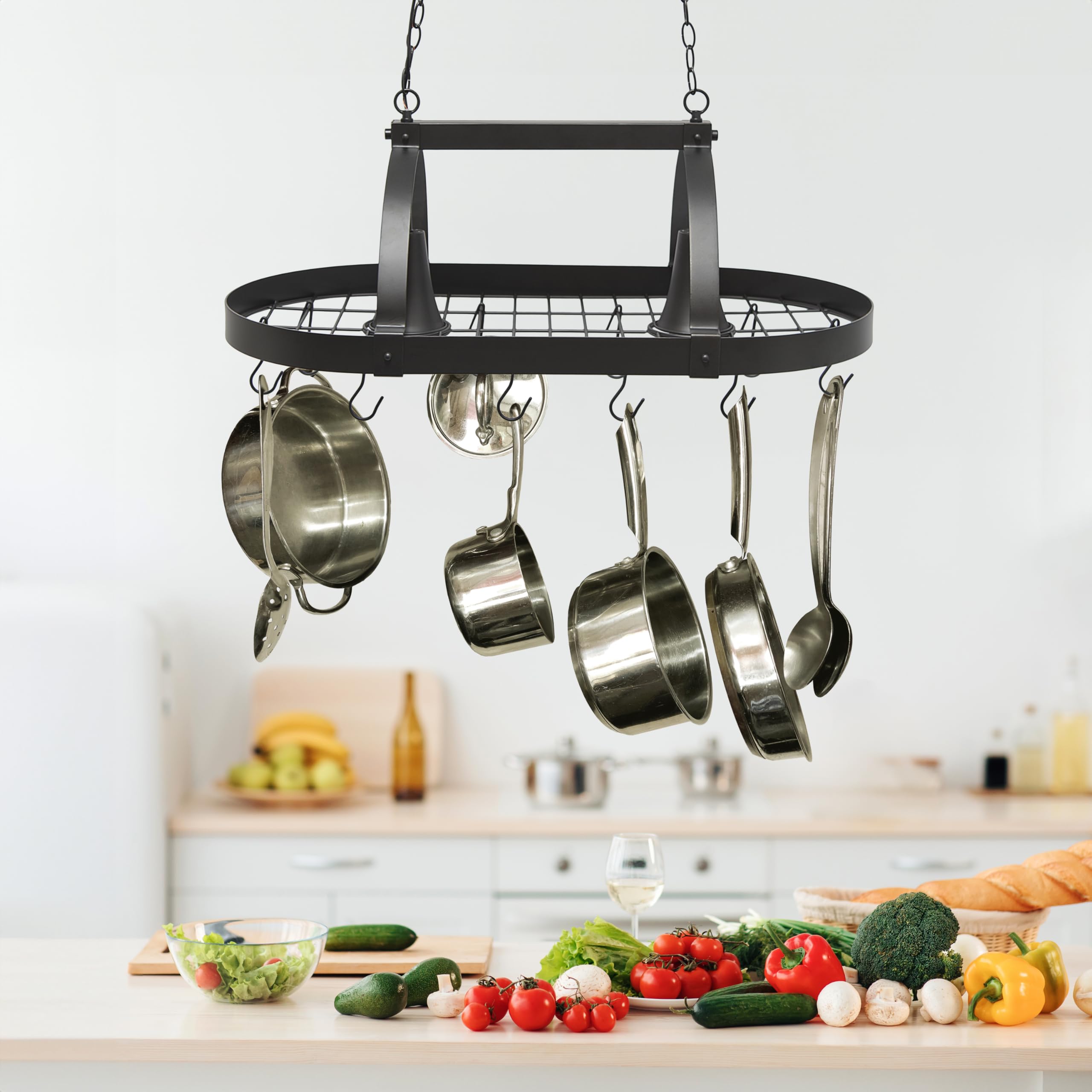 Wicker Lighting Pot Rack Free Shipping! Elegant Designs 2 Light