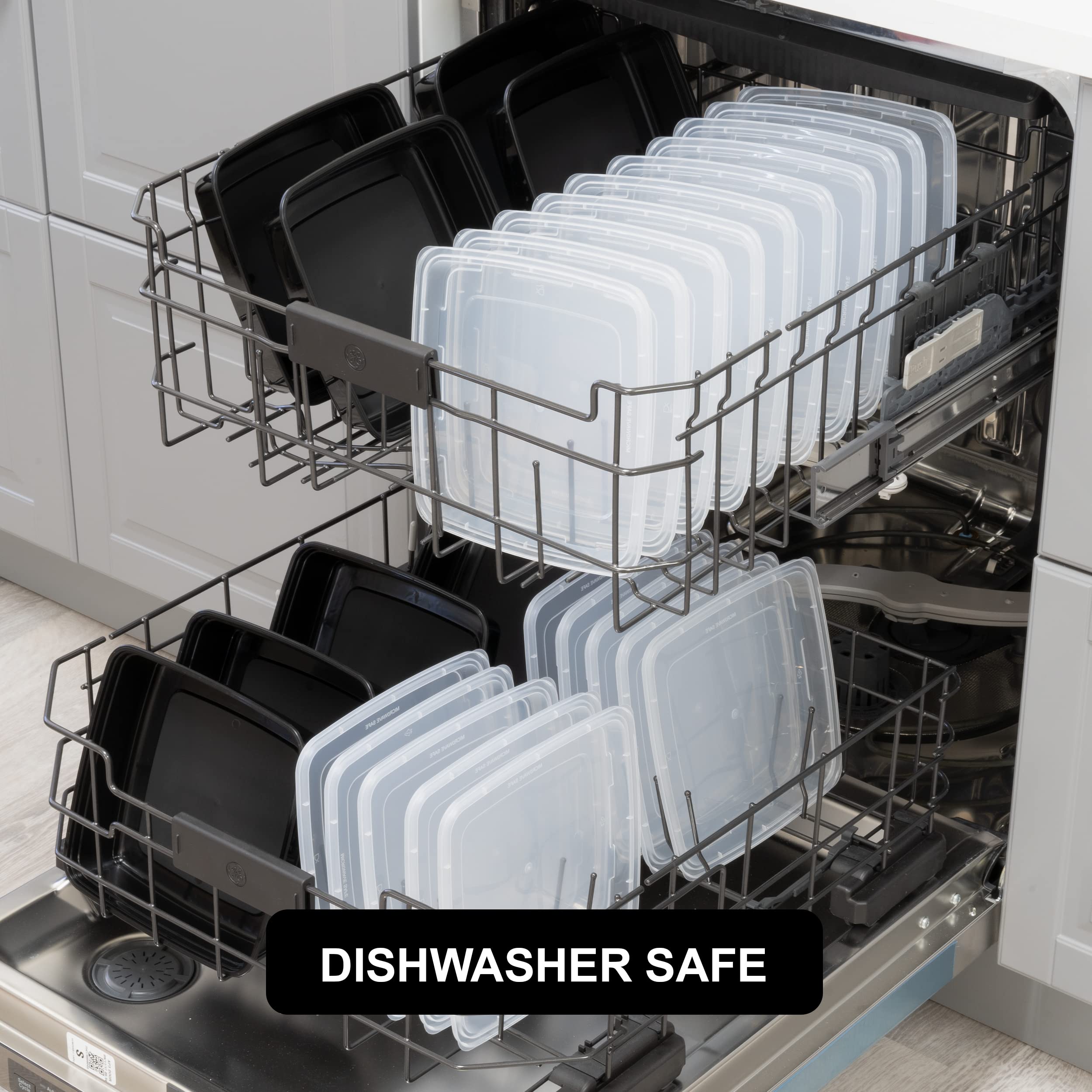 Freshware Meal Prep Containers [20 Pack] 1 Compartment Food Storage ...