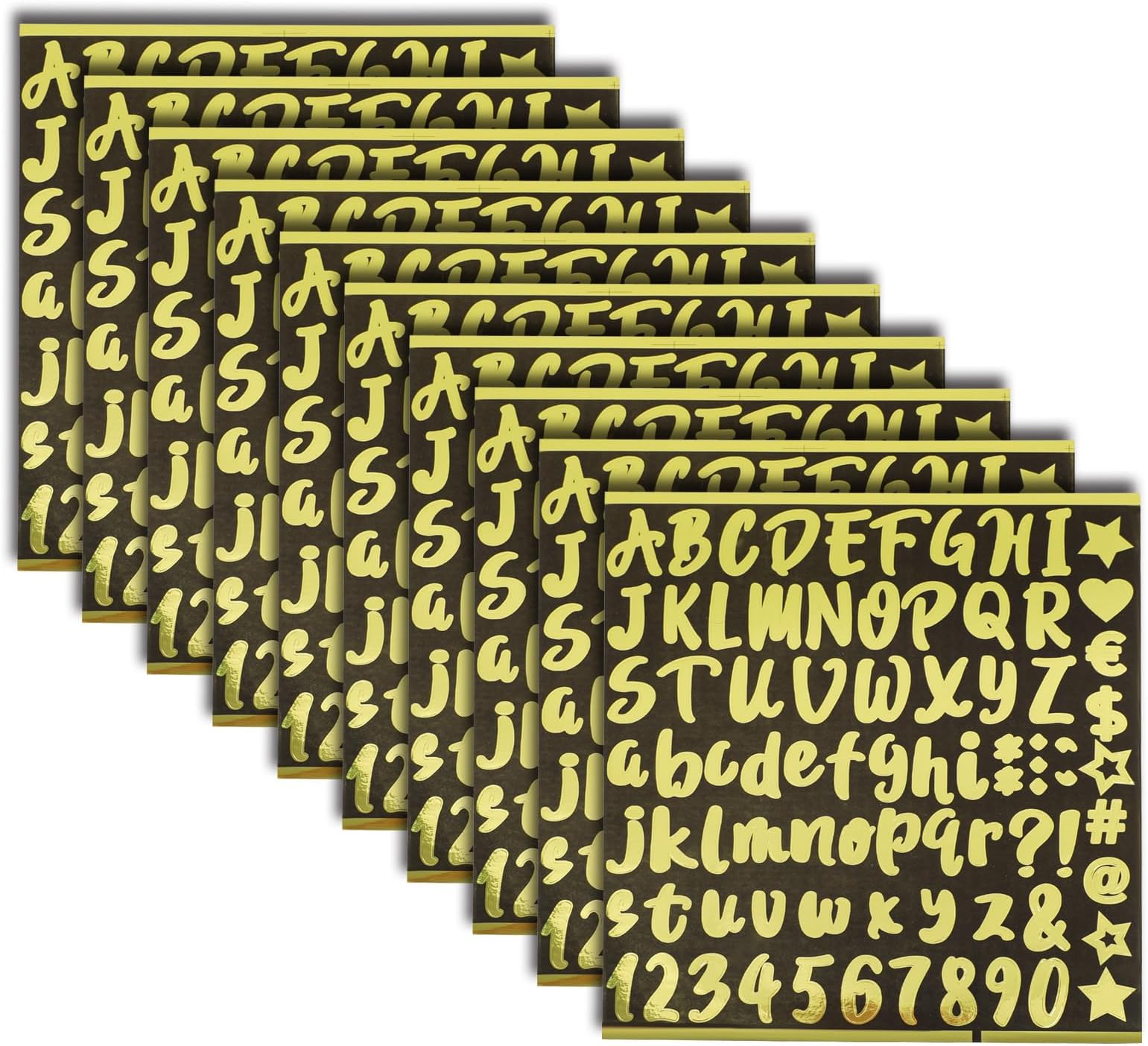 Amazon.com: Self-Adhesive Alphabet Stickers Vinyl Letter Stickers 1 ...