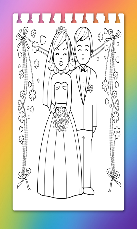Marriage Coloring Pages Wedding Doodle Colouring Page (teacher Made)