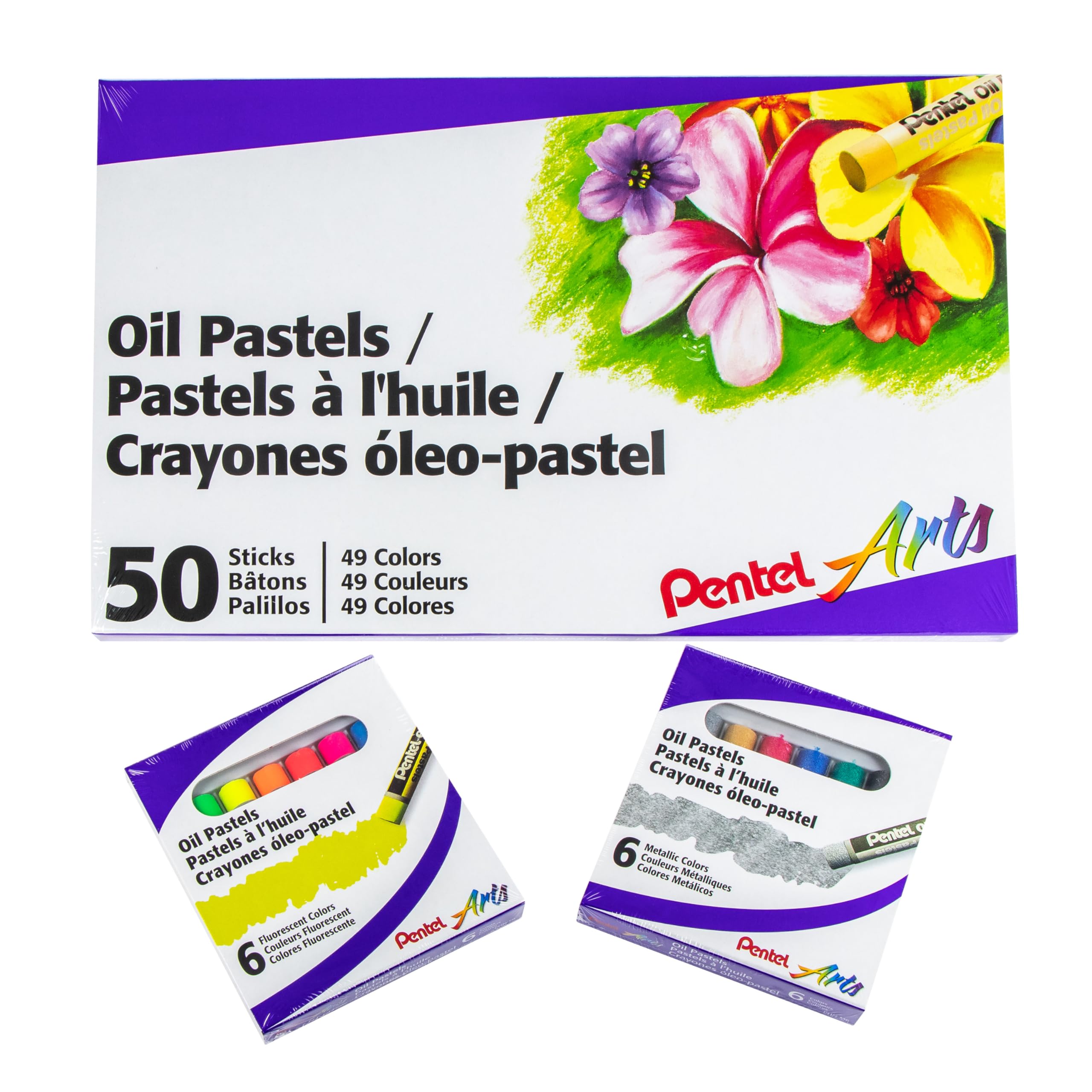 Snapklik.com : Pentel Arts Oil Pastels - 50 Color Set