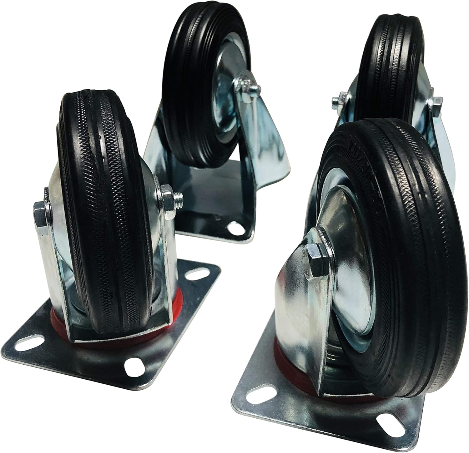 Amazon.com: EZ Travel Caster Wheels, Rubber Caster Wheels Replacement ...