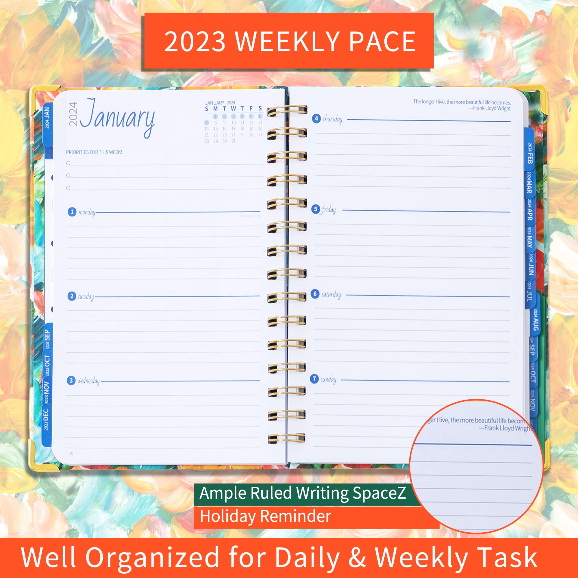Snapklik.com : Planner 2024 Daily Weekly Monthly Teacher Planner ...