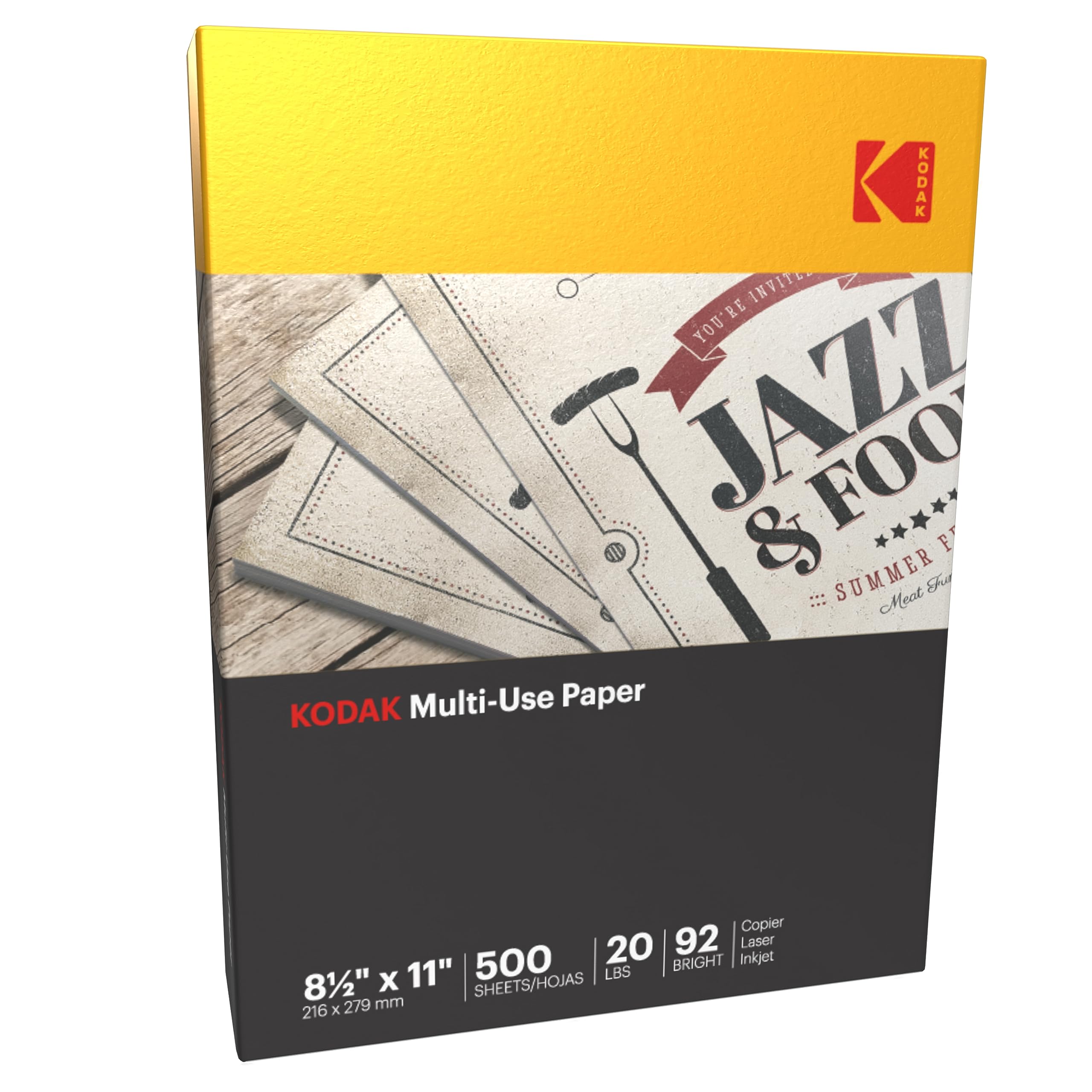 Snapklik.com : Kodak Printer Paper 8.5 X 11 20 Lb Copy Paper 92 Bright ...