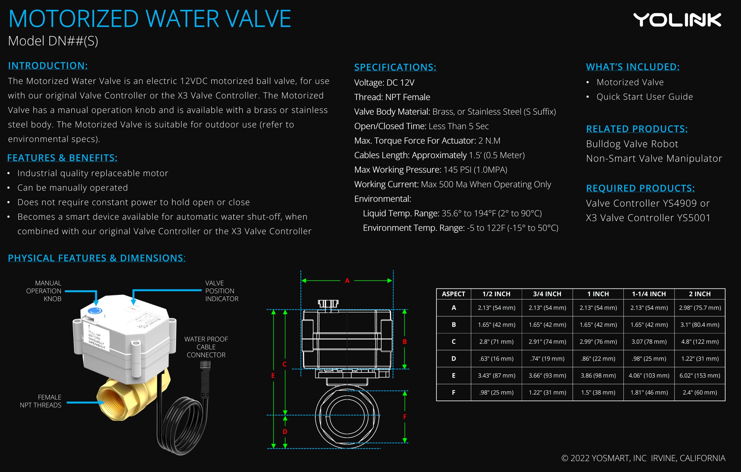 Snapklik.com : YoLink X3 Version Smart Valve Controller