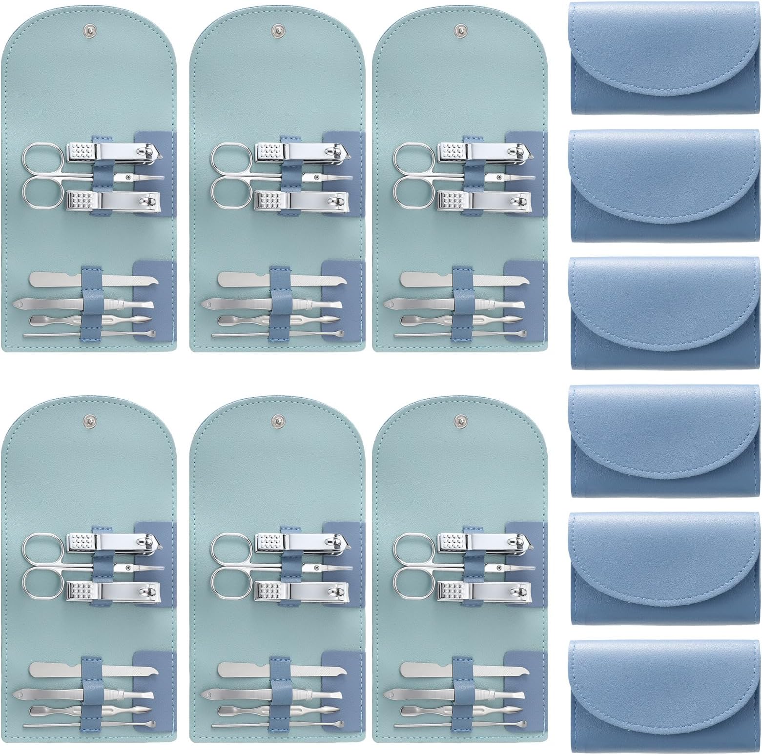 Amazon.com : Lanties 12 Set Manicure Set Bulk Mini Manicure Nail ...