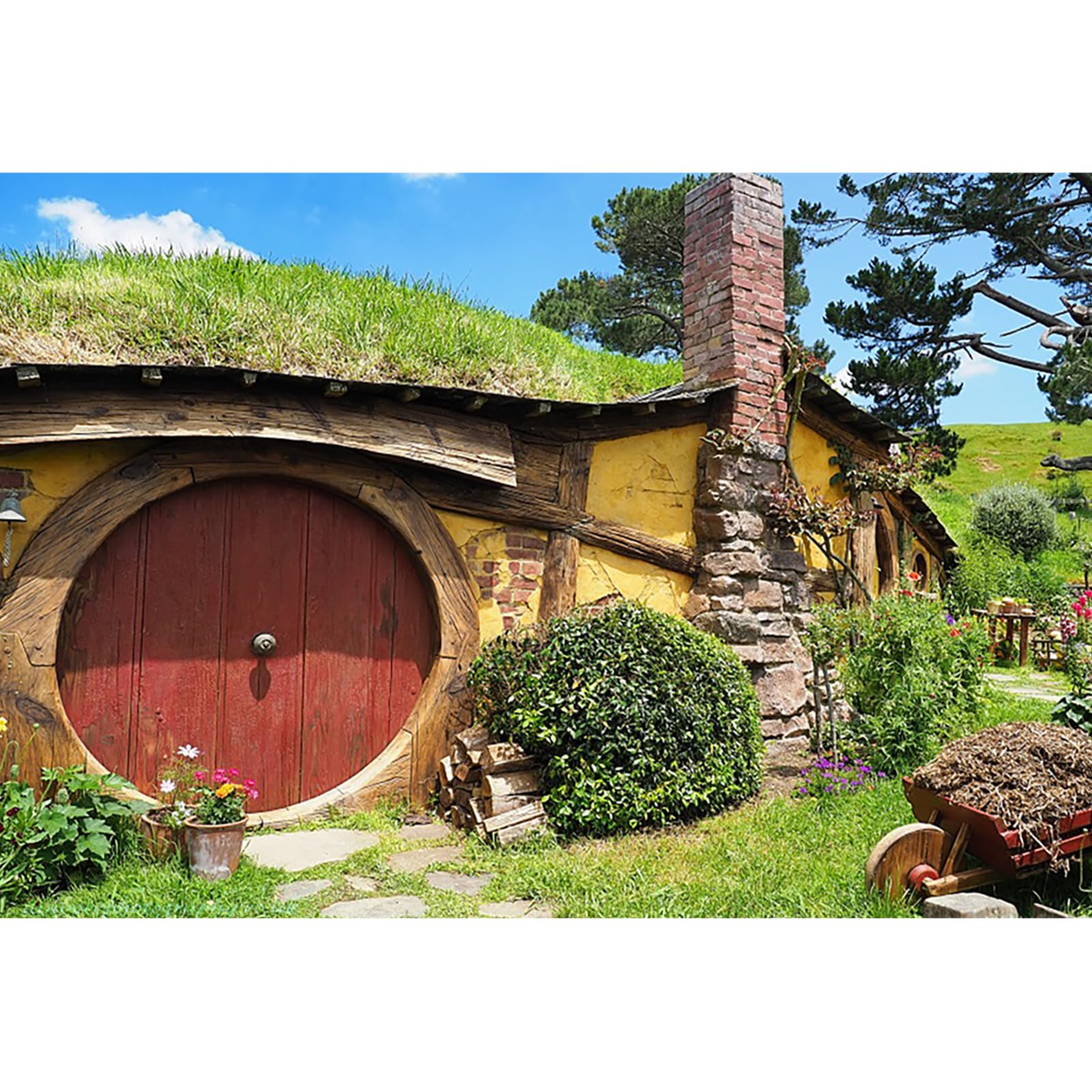 Amazon.com : Caheansi 12x8ft Hobbit Cave Backdrop Matamata Rural Hobbit ...