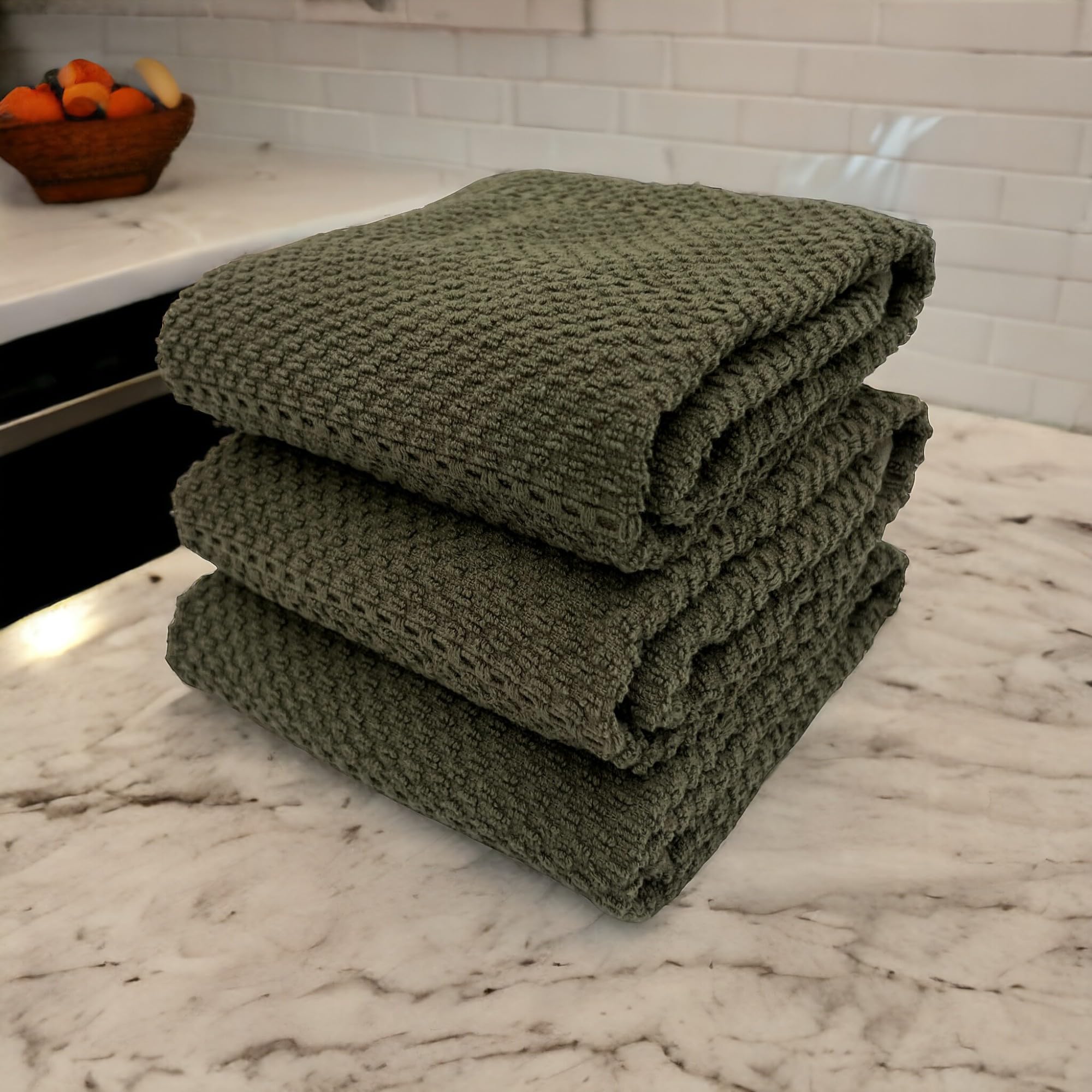 Olive Hand Towels Hand Towel Olive – Ecovask