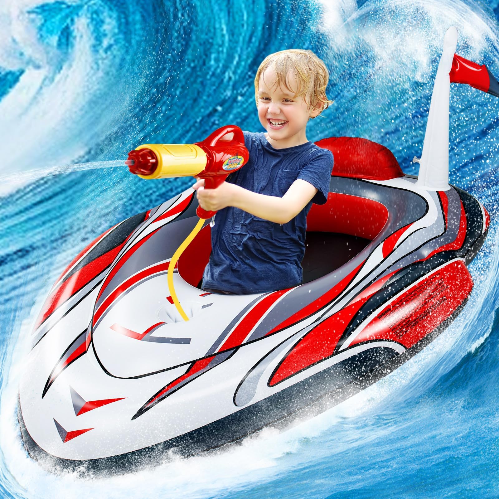 Amazon.com: Swimline Original Inflatable UFO Spaceship Pool Float Ride ...