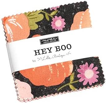 Amazon.com: Hey Boo Mini 2.5"" Charm Pack by Lella Boutique for Moda ...