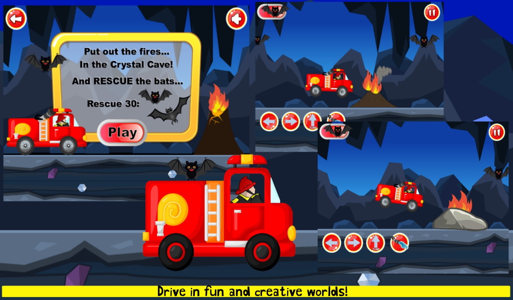 Firefighters & Fireman! Firetruck Games for Kids : Ages 2 3 4 5 - App ...