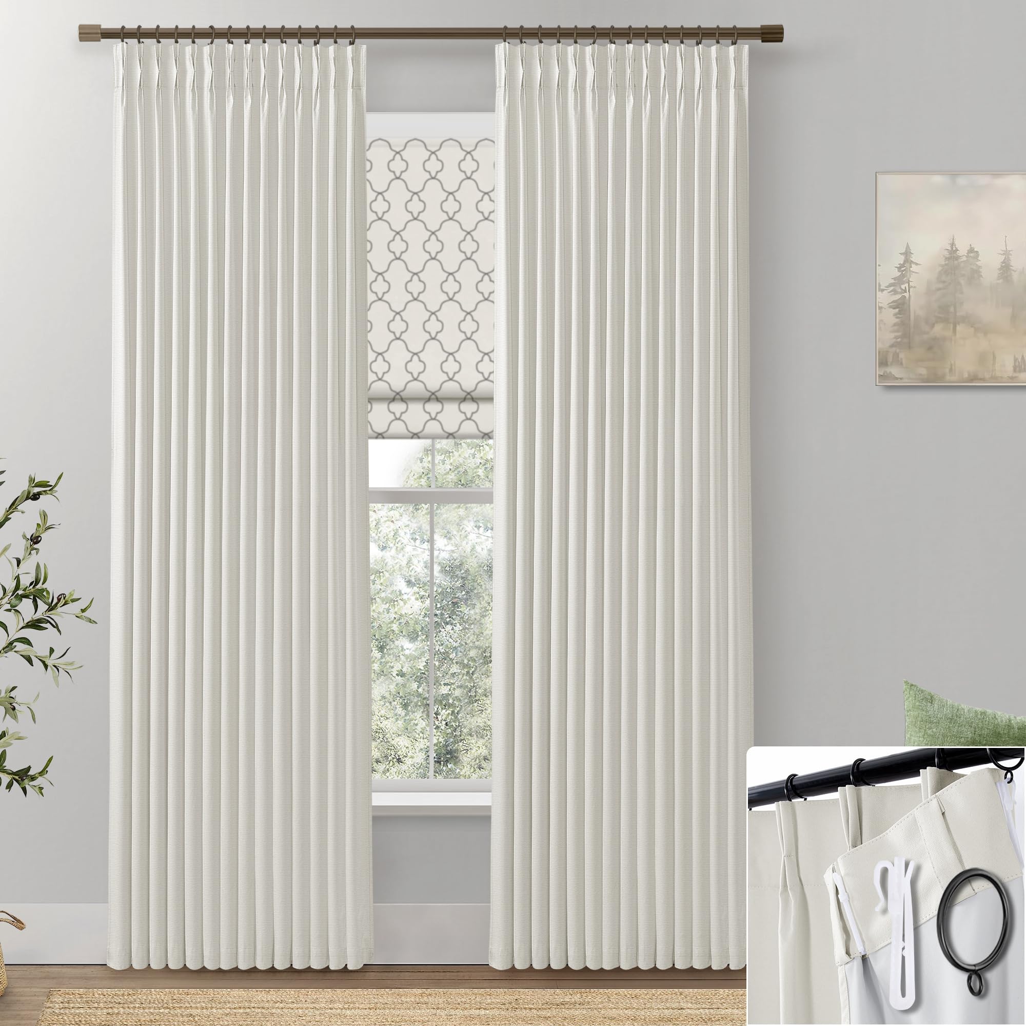 Amazon.com: Blackout/Black Out Thermal Curtains for Winter Insulated ...