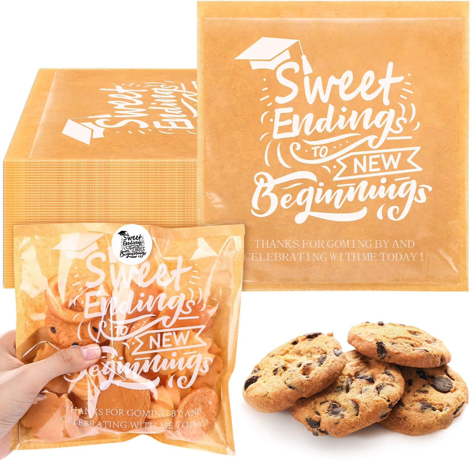 Amazon.com: Outus 150 Pcs Graduation Cookie Bags 2025 Party Favor Sweet ...