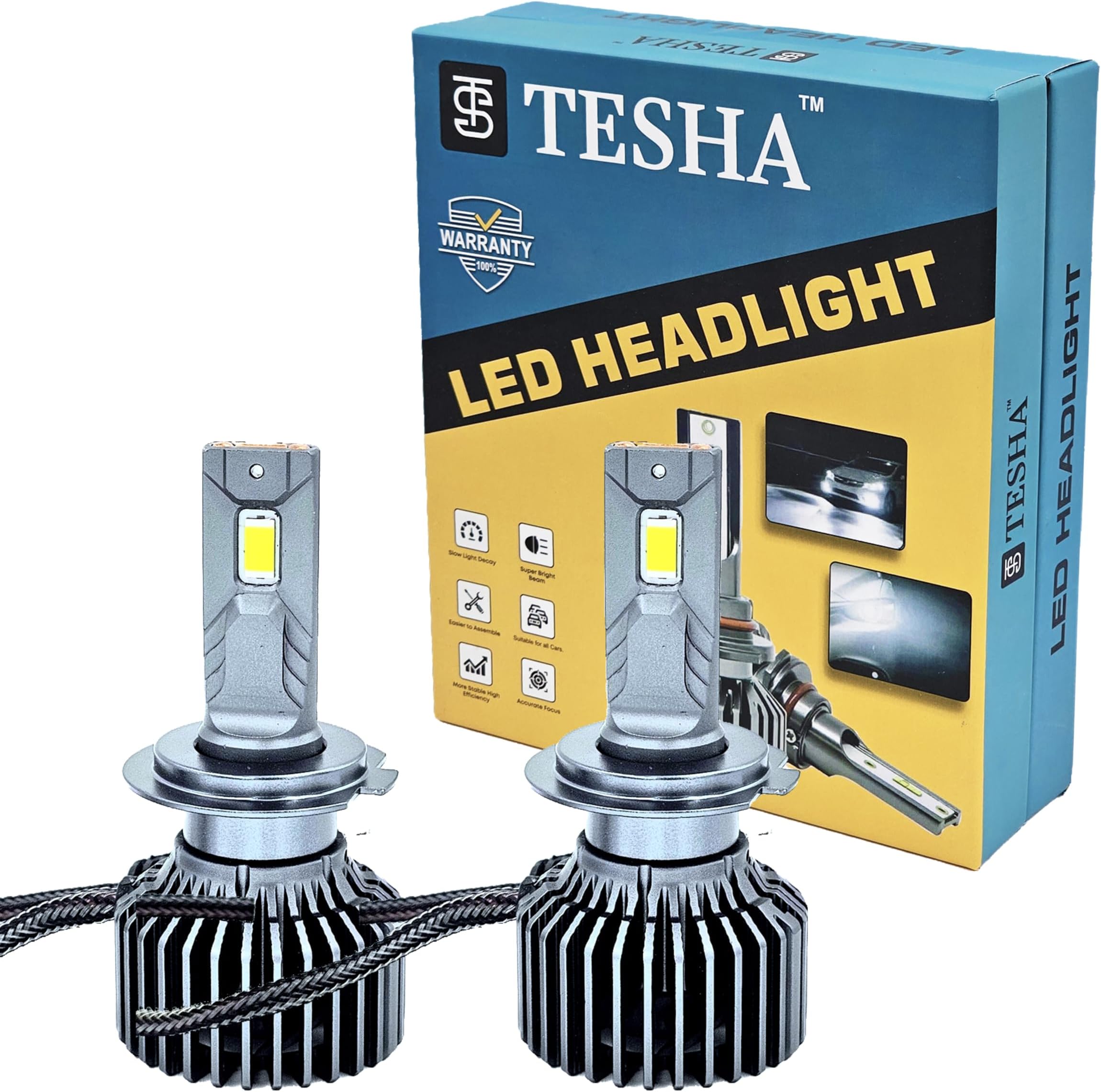 TESHA CAR LED headlight/ 6000k/20000 lumens/L-305 W with 2 year ...