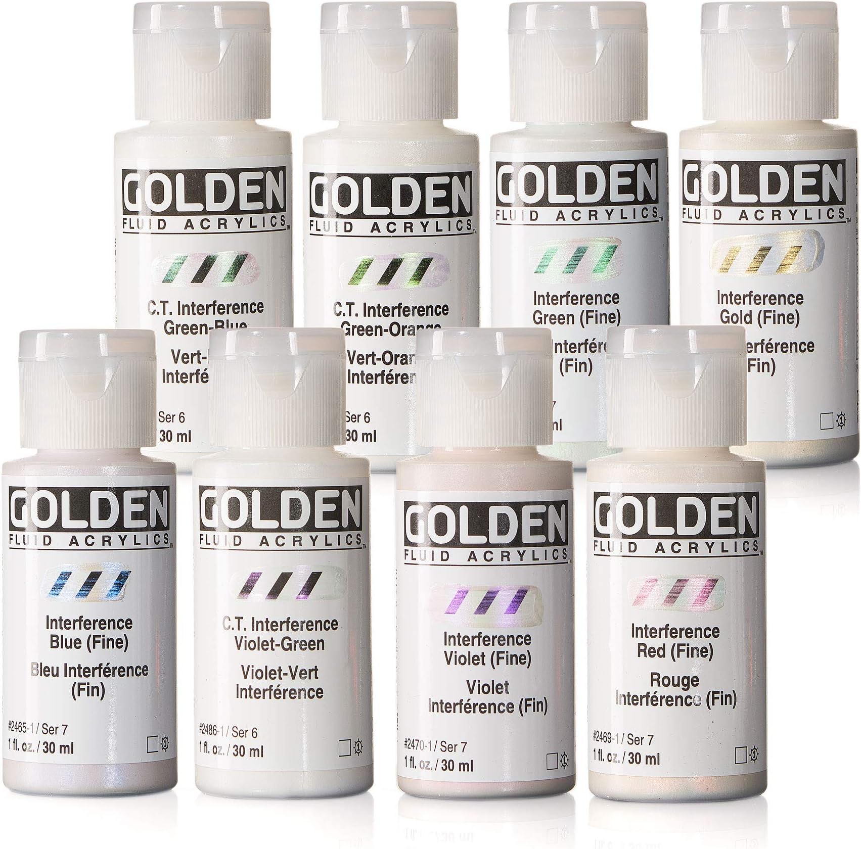 Amazon.com: Golden Acrylics Golden High Flow Acrylic Paint Set, 5-Color ...