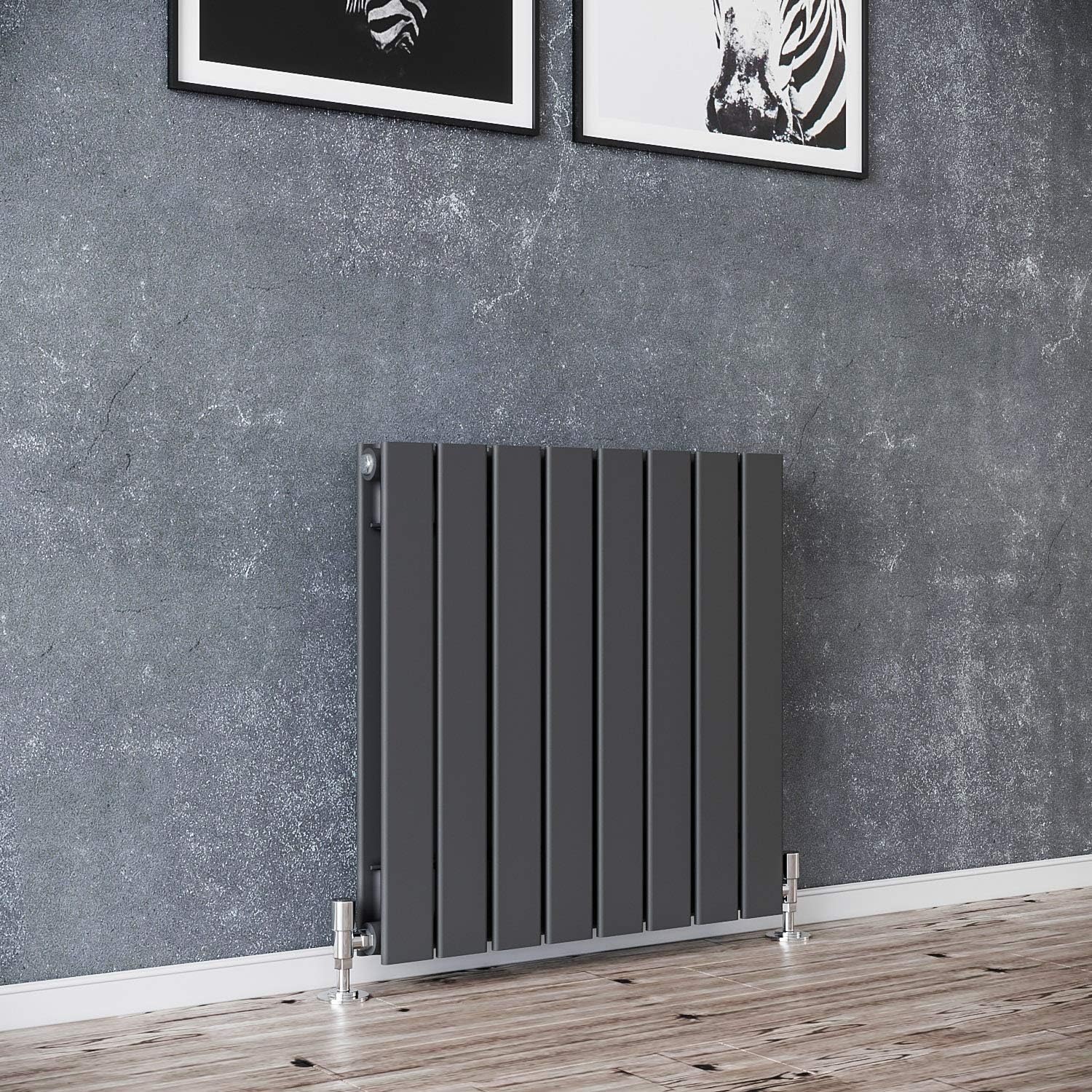 DuraTherm® 1200 x 500mm Flat Panel Heated Towel Rail Radiator Modern ...