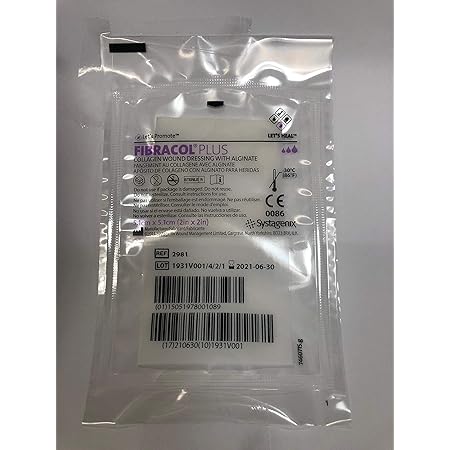FIBRACOL Plus Collagen Wound Dressing 4" x 8-3/4" (Box of 1) : Health ...