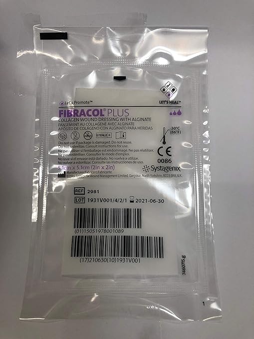Amazon.com: FIBRACOL PLUS 2981 Collagen Wound Dressing with Alginate, 2 ...