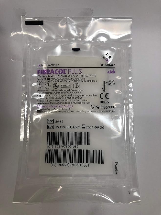 Amazon.com: FIBRACOL PLUS 2981 Collagen Wound Dressing with Alginate, 2 ...