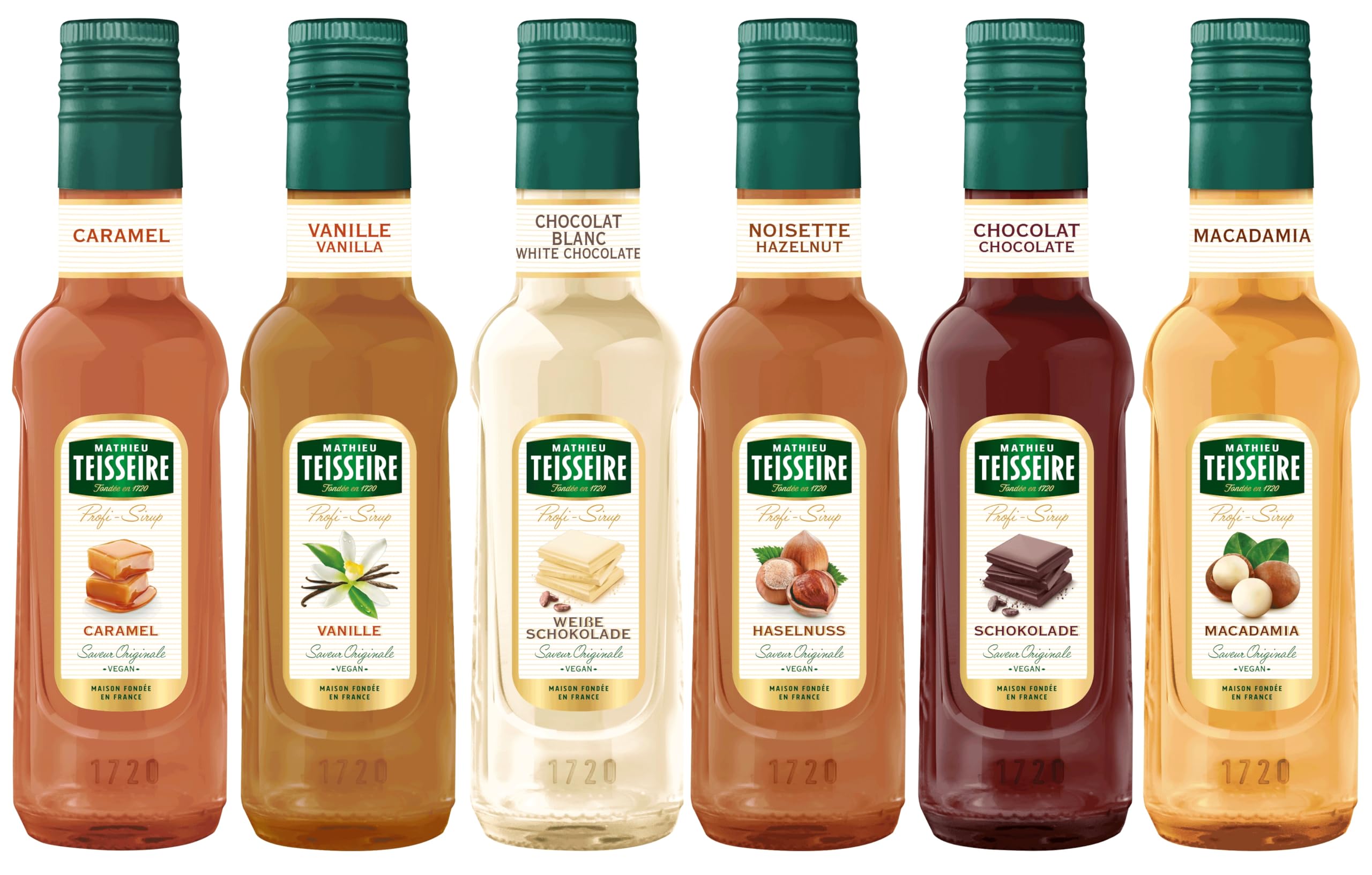 Mathieu Teisseire Sirup Coffee Set 6 x 250ml (1500ml) : Amazon.de ...