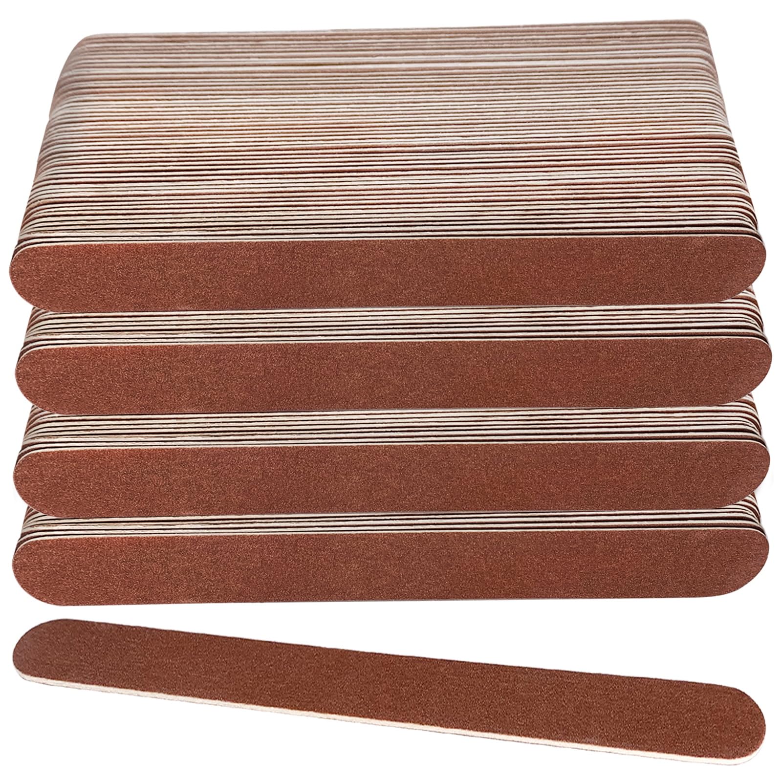 Amazon.com : 100 Pcs Wooden Nail Files, 7 Inches Emery Board Nail File ...