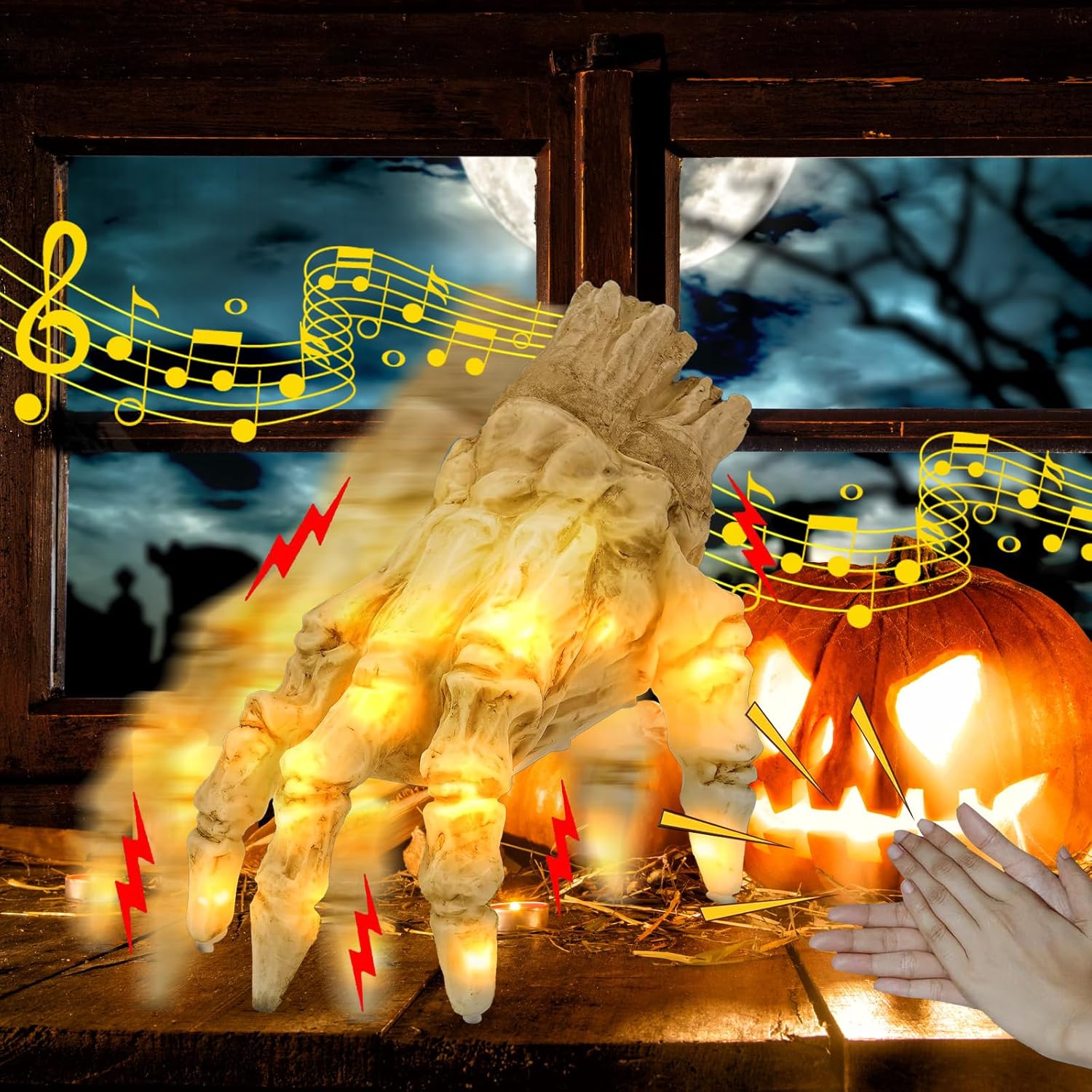 Wednesday Hand Halloween, Halloween Decoration, Creepy Ice Cold Hands ...