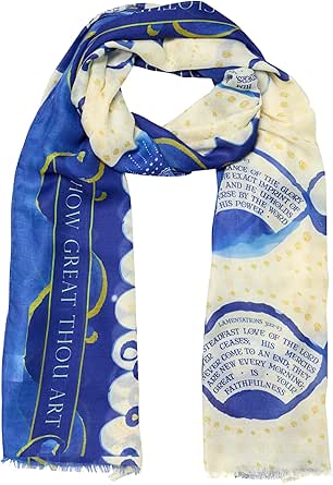"How Great Thou Art" Christian Prayer Shawl for Women - 35x70" Large ...