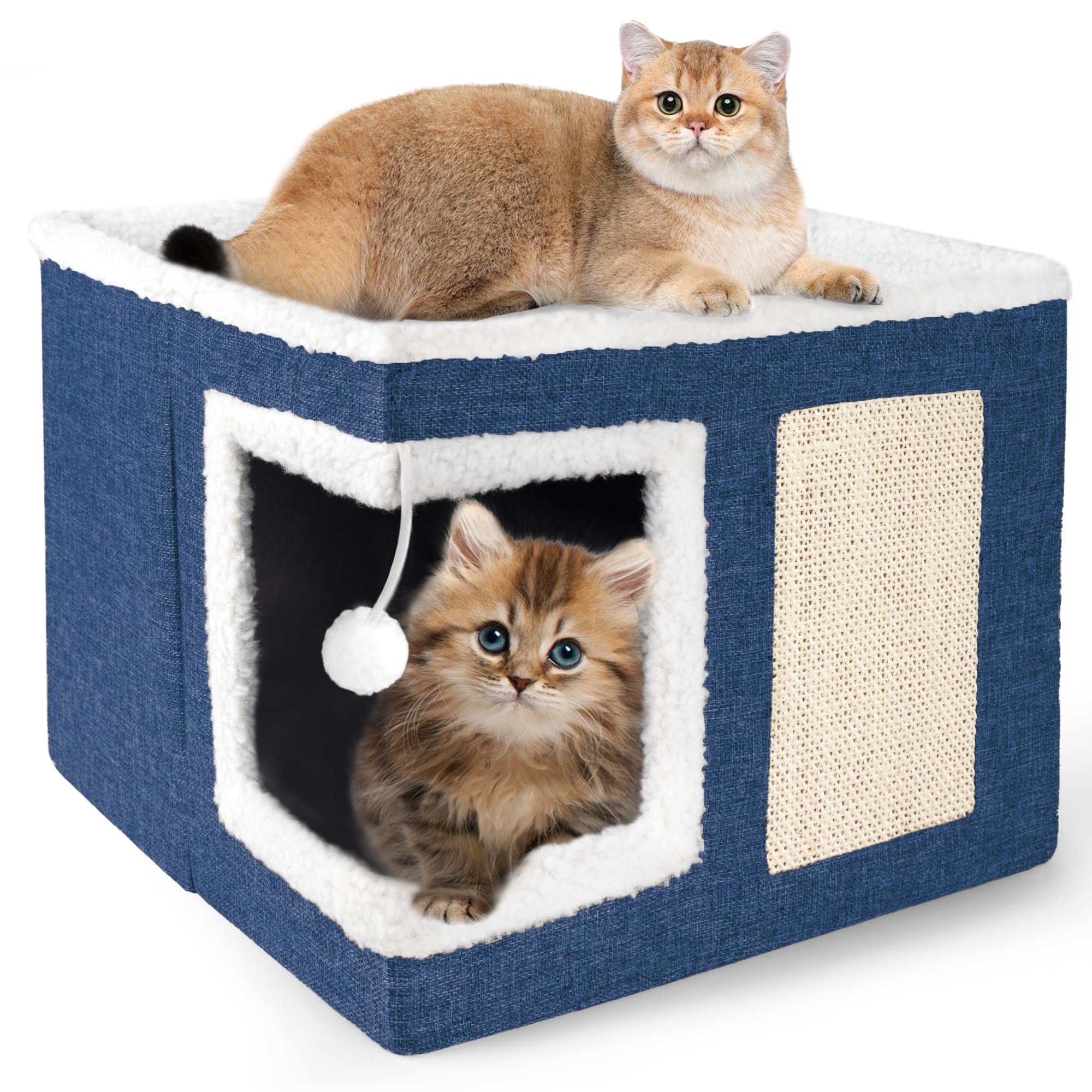 Snapklik.com : Loyareal Cat Houses For Indoor Cats - Large Cat Bed Cave