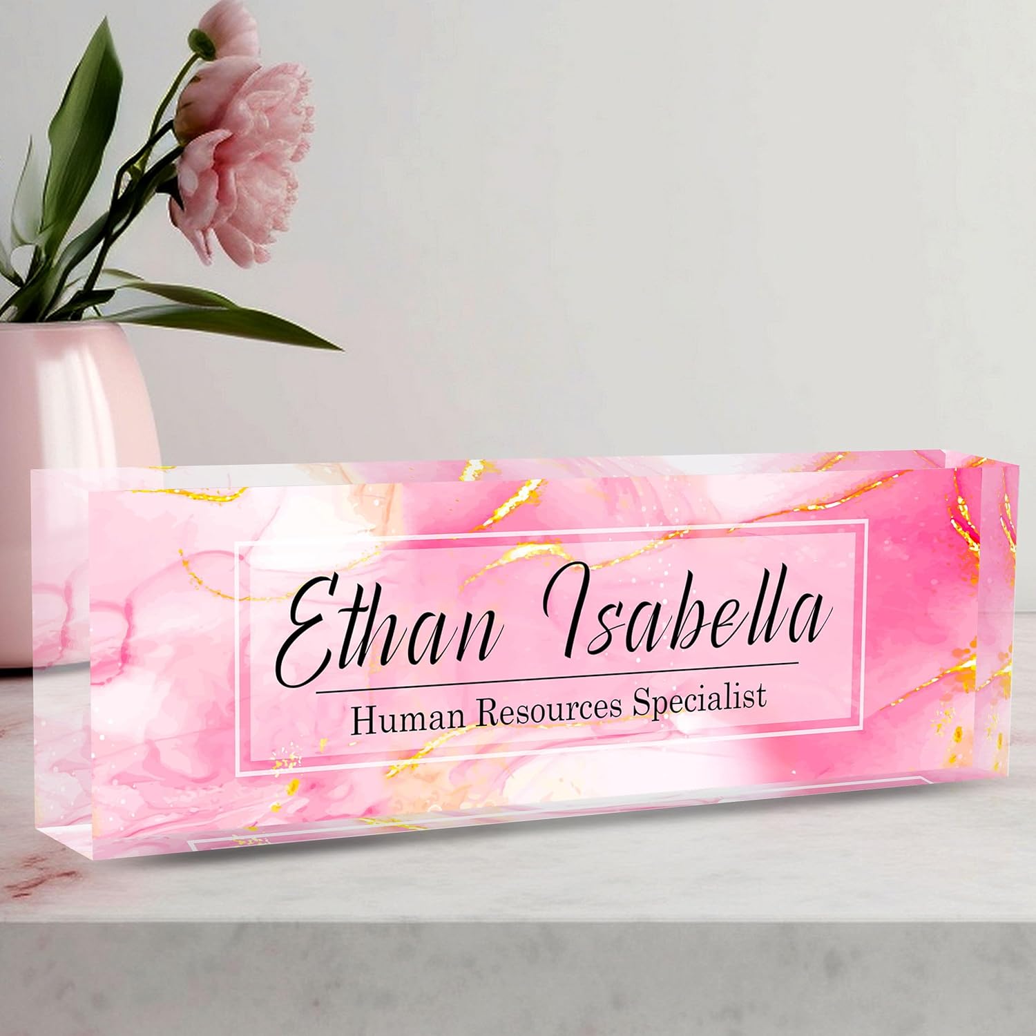 Amazon.com: Name Plate for Desk, Custom Desk Name Plate Personalized ...