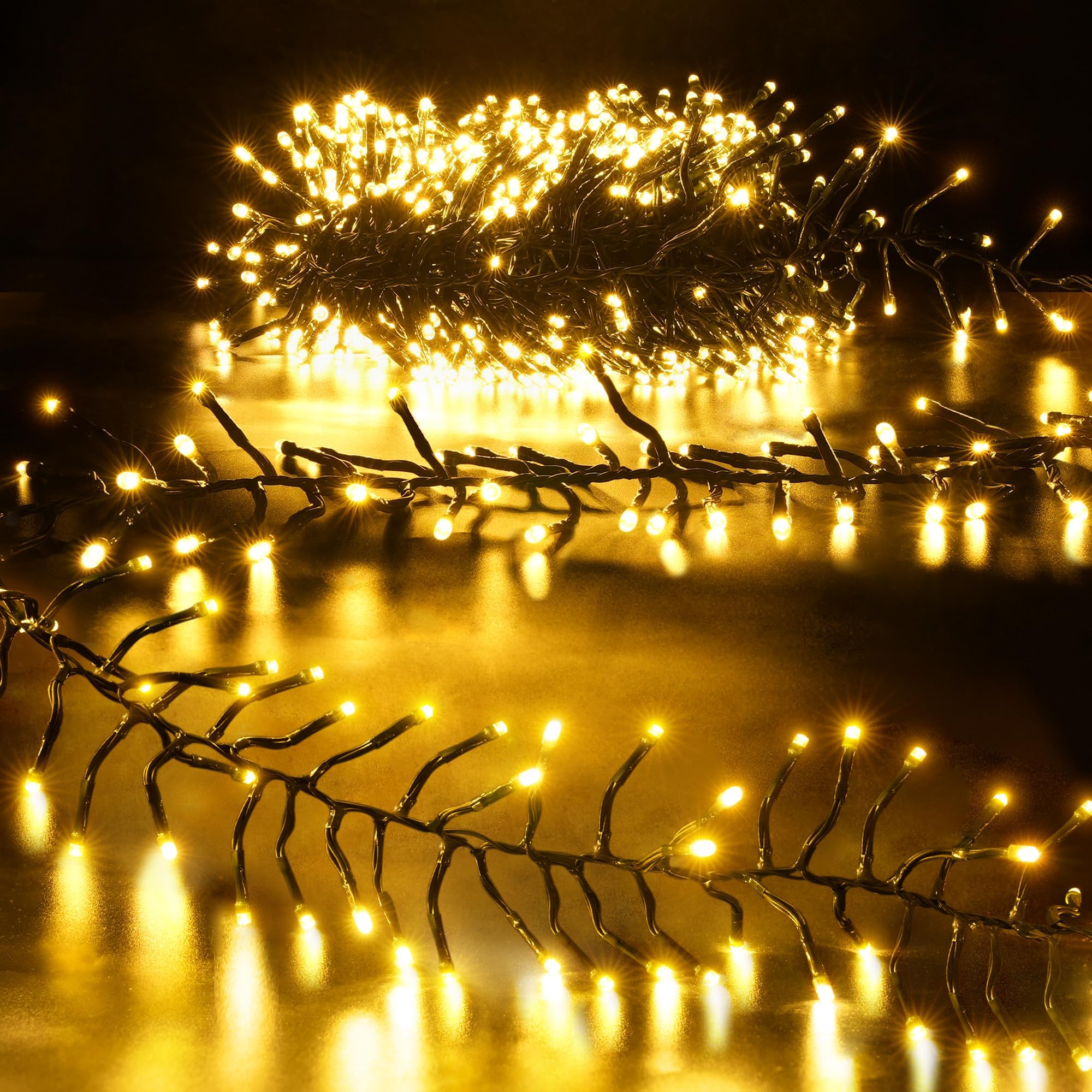 Premier Decorations - 720 Multi Action Cluster LED Lights with Timer ...