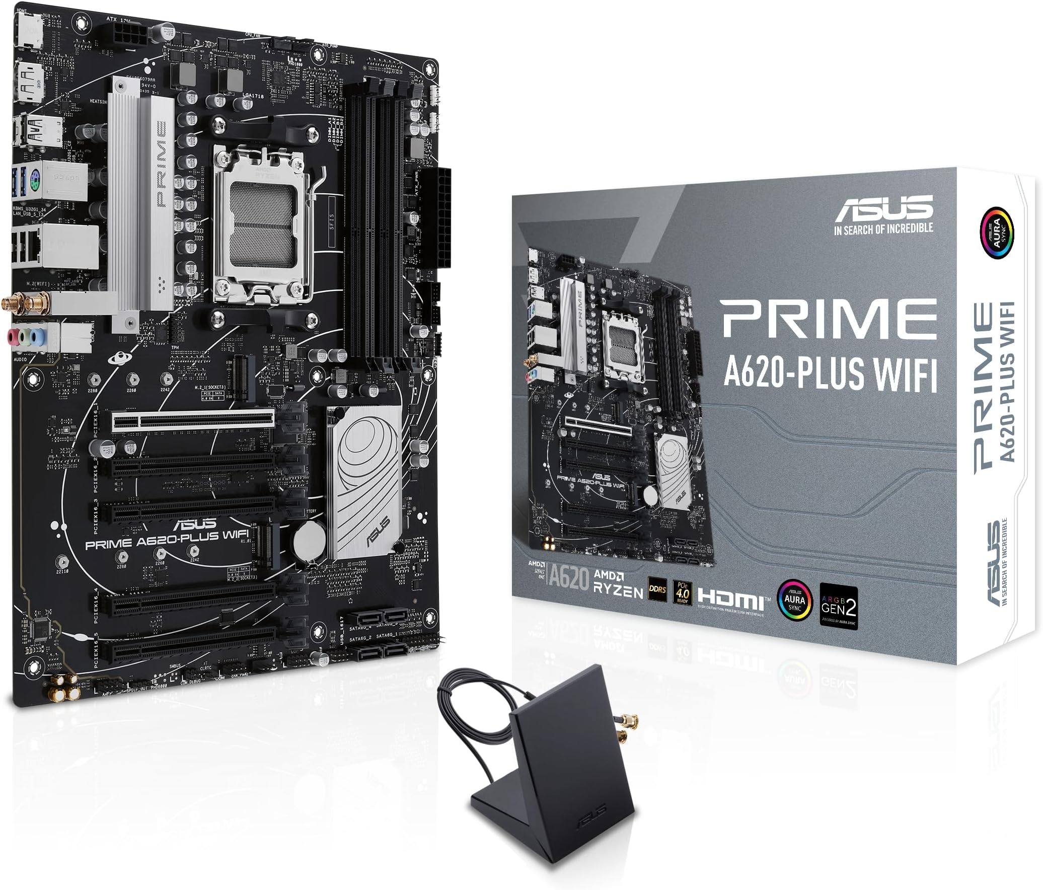 Amazon.com: ASUS Prime A620-PLUS WiFi Socket AM5 (LGA 1718) Ryzen 7000 ...