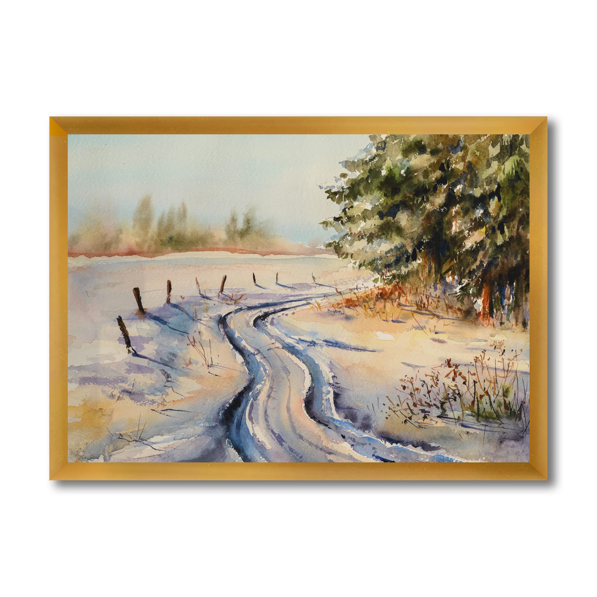 Country Road Snow Winter